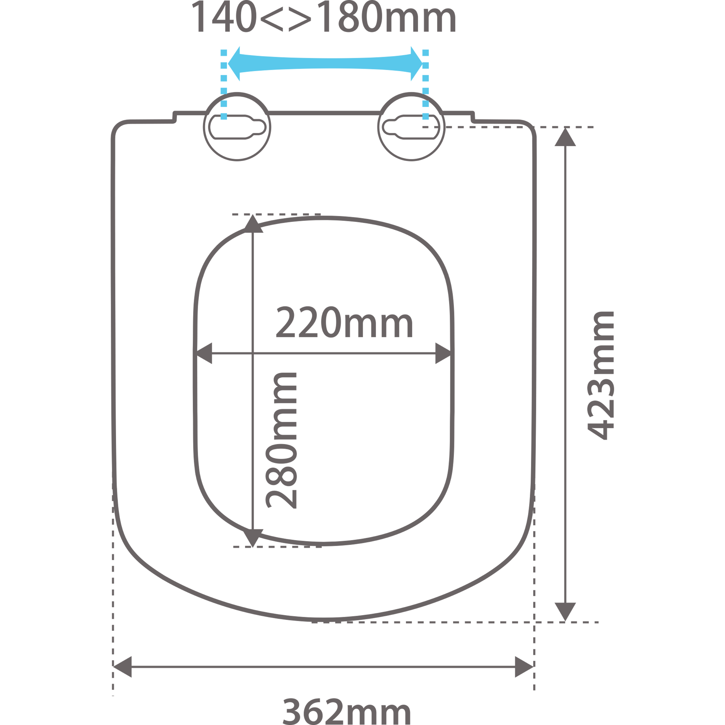 Tapa WC SENSEA Neo Slim Square amortiguada blanco | Leroy Merlin
