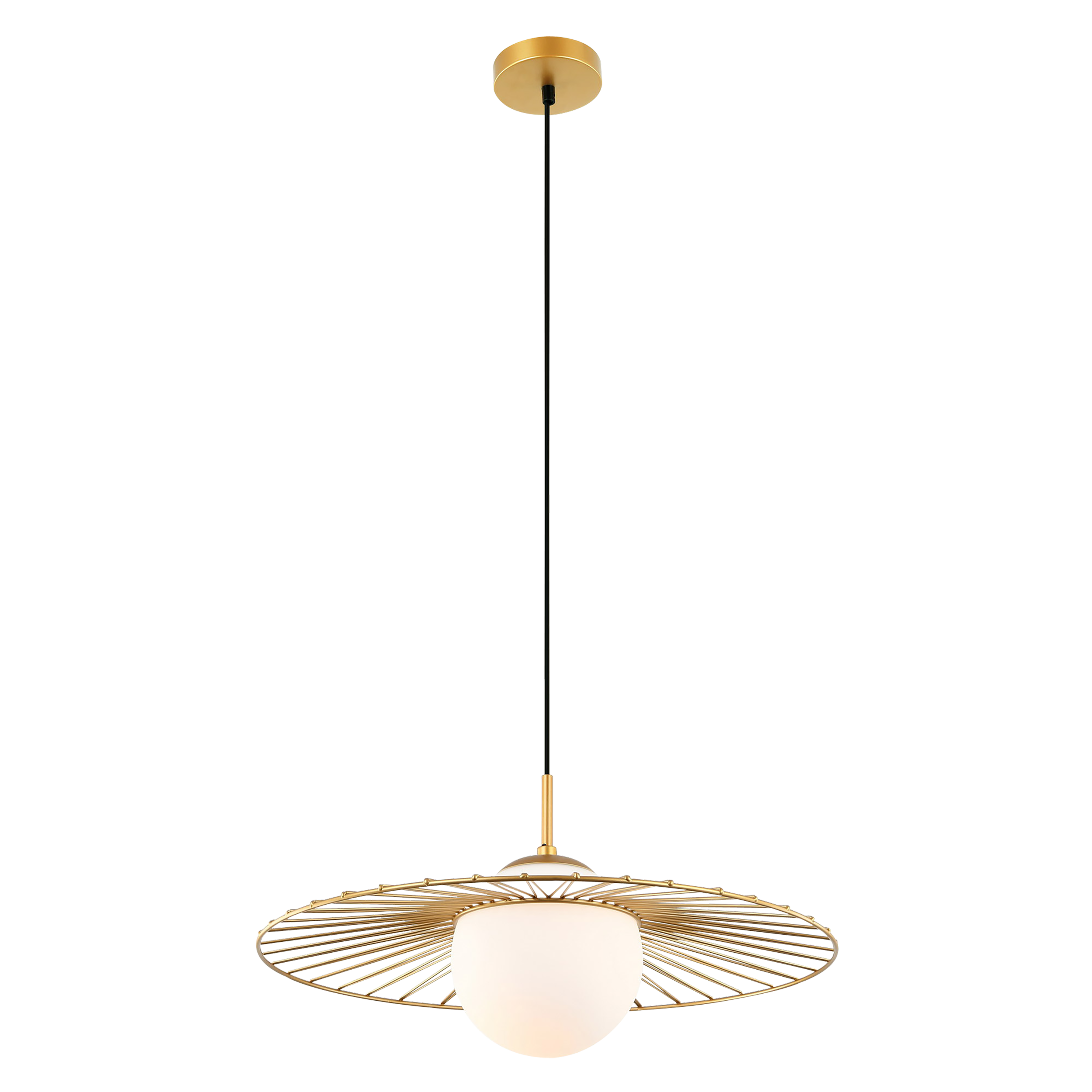 Lampa wisząca Sally złota E27 Italux - Leroy Merlin