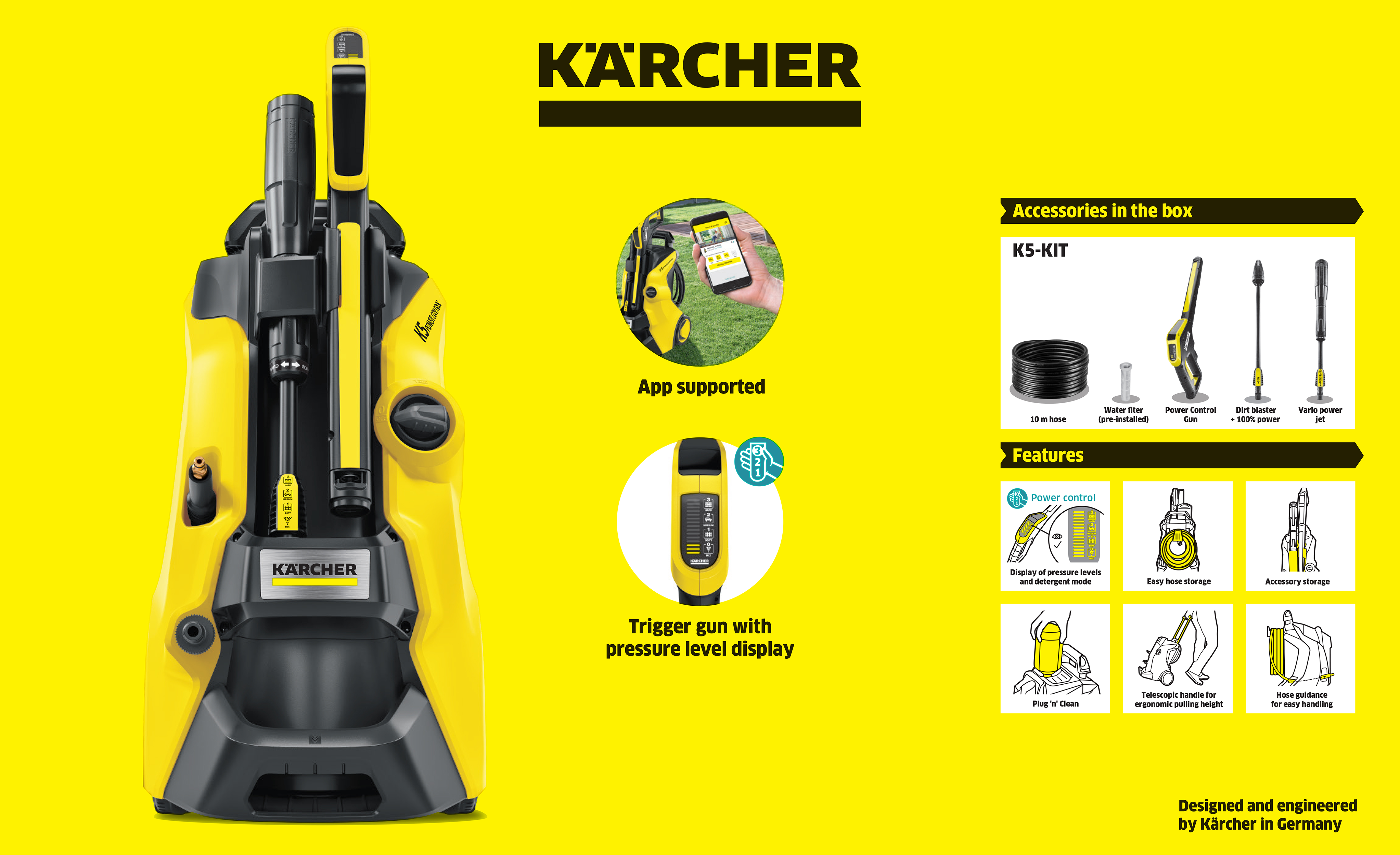 Idropulitrice elettrica KARCHER K5 Power Control 145 bar | Leroy Merlin