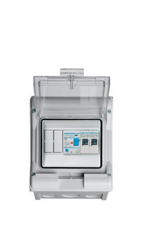 Πίνακας εξωτερικός 1X10 στοιxείων Vector IP65 πλαστικός με διάφανη ...