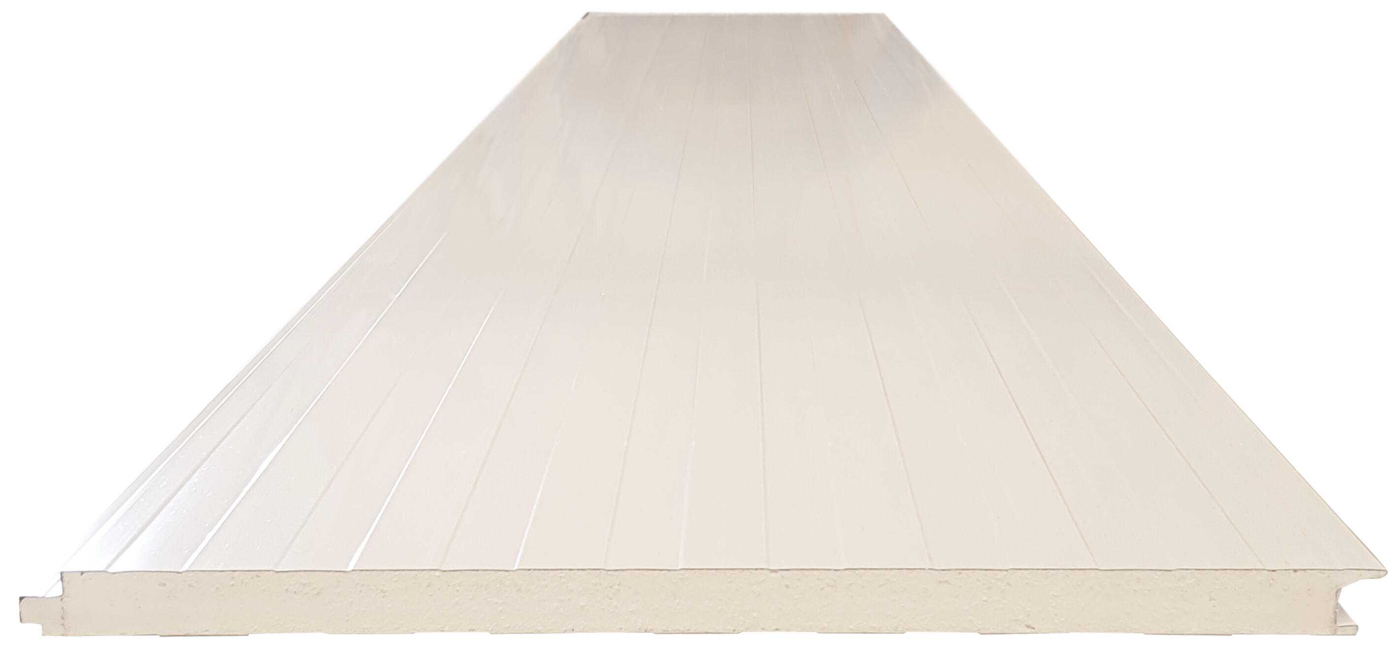 Panel fachada Blanco/Blanco METALPANEL 3000 x 1000 x 35 mm | Leroy Merlin