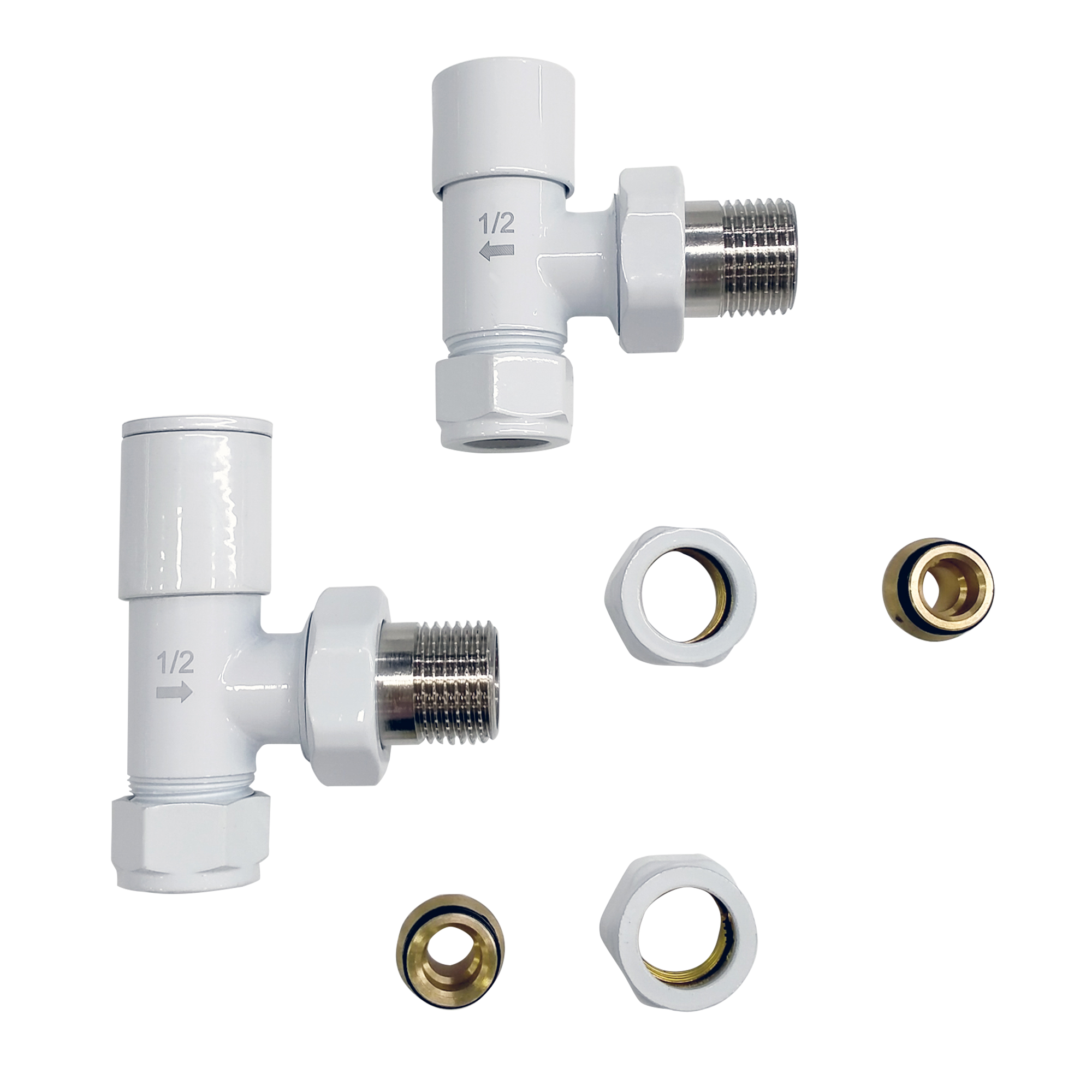 Kit Válvula, Detentor y Adaptador de Cobre 1/2" ROINTE Blanco | Leroy ...
