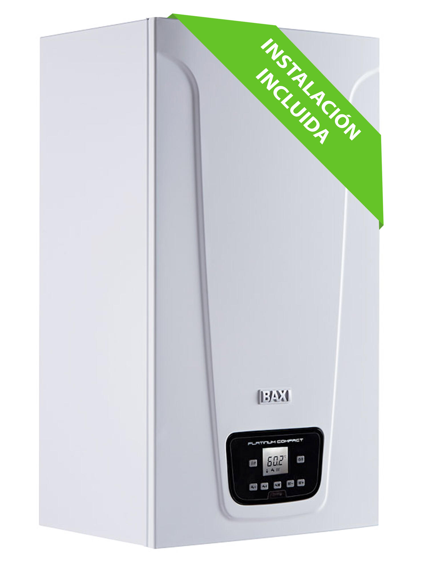 Caldera de condensación gas natural BAXI Platinum Eco 30kw instalación ...