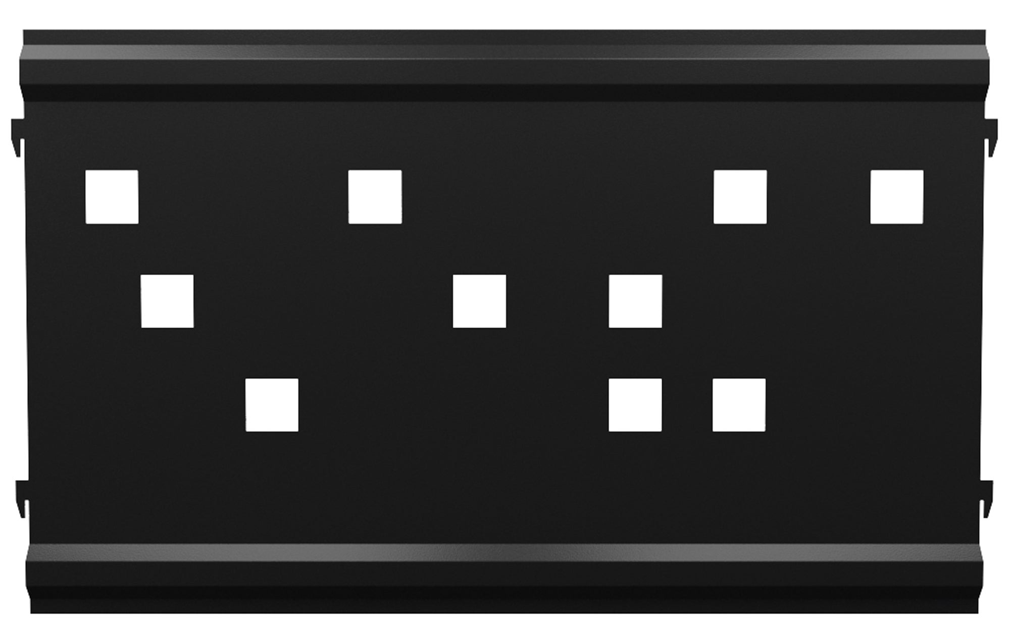 Panel remate valla acero galvanizado FRANJA CUADROS NEGRO 44x73,5 cm ...