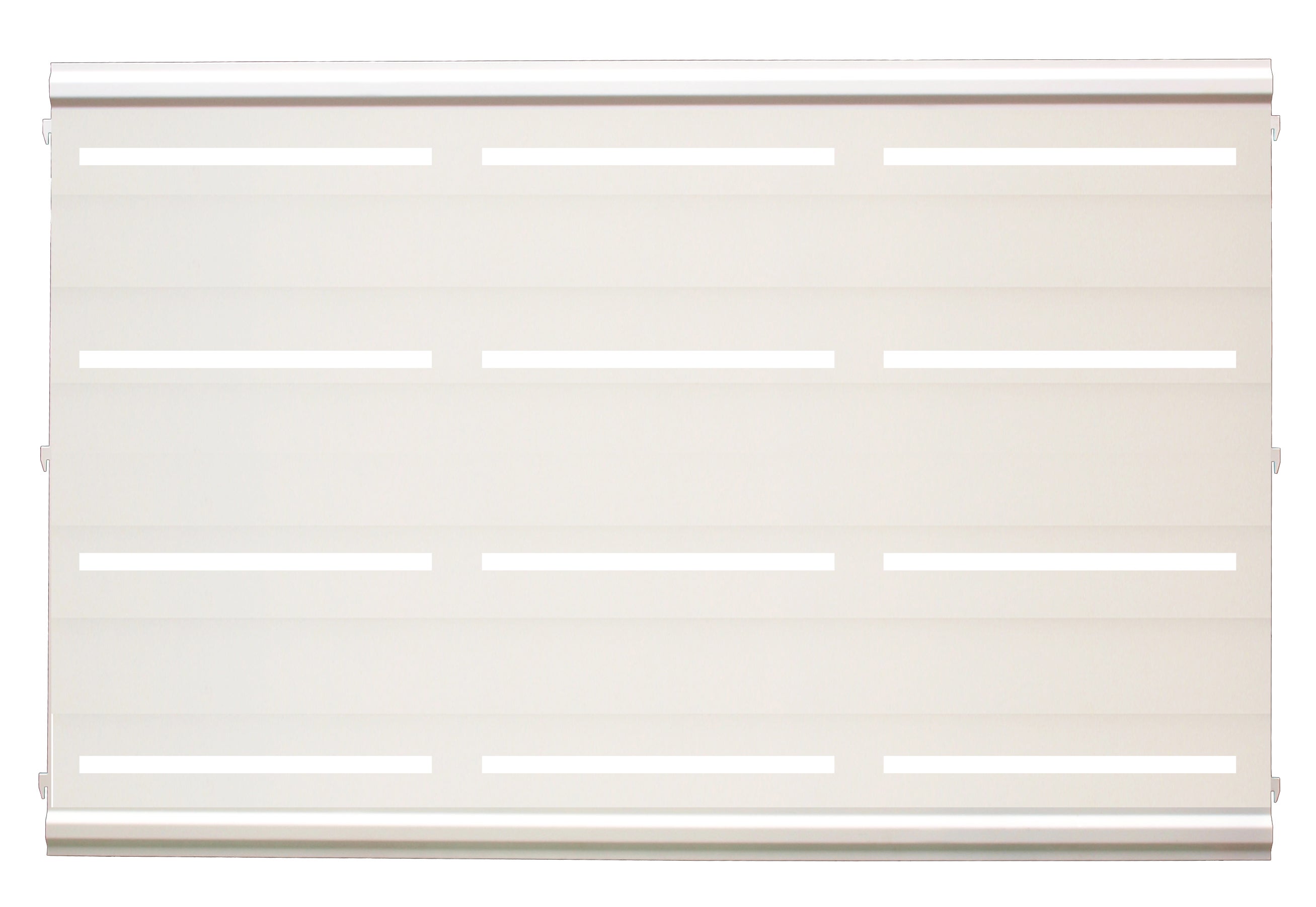 Panel de valla acero galvanizado RAYAS BLANCO 144x94x6 cm | Leroy Merlin