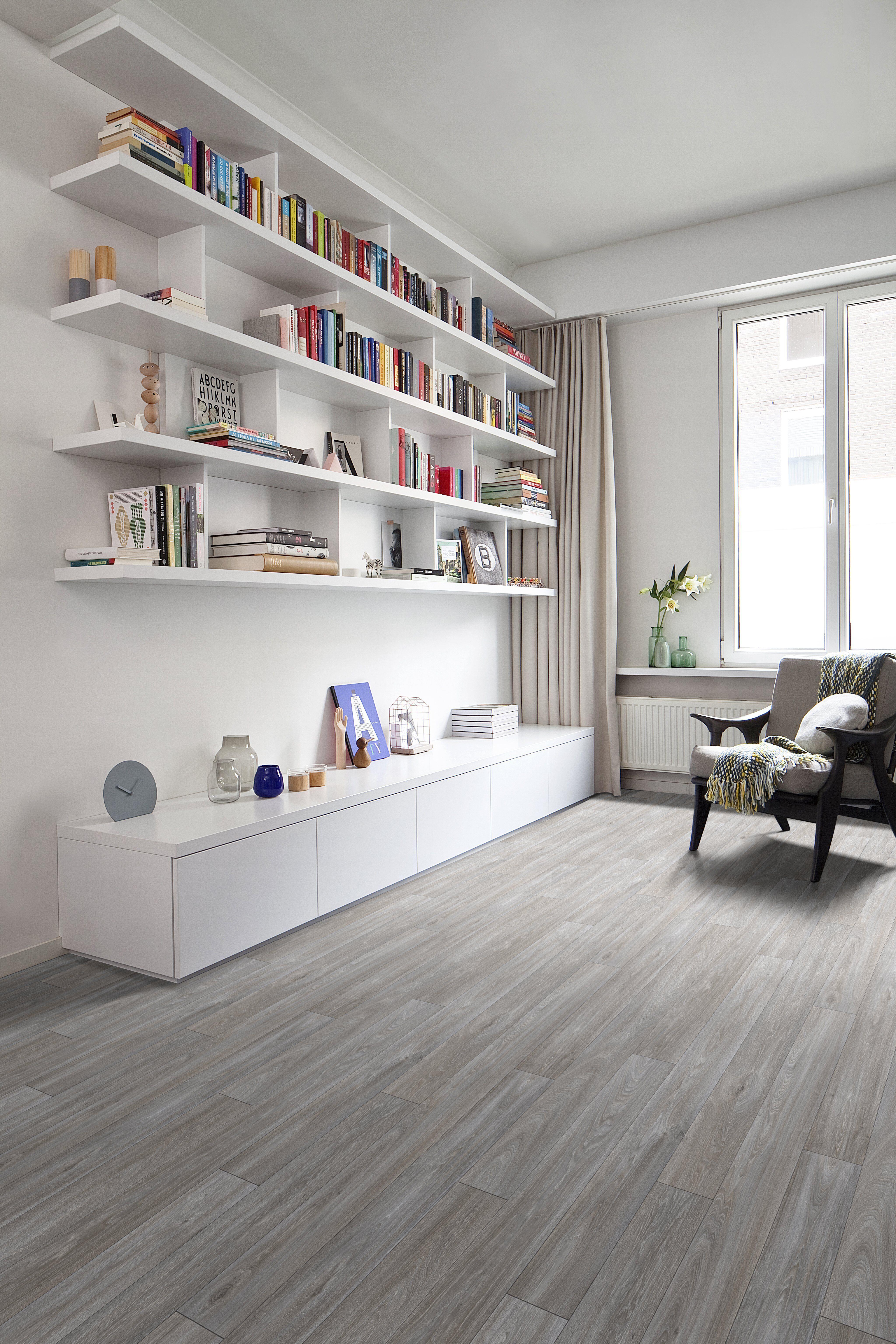 Suelo vinílico rollo BERRY Havana 2x2 m madera gris | Leroy Merlin