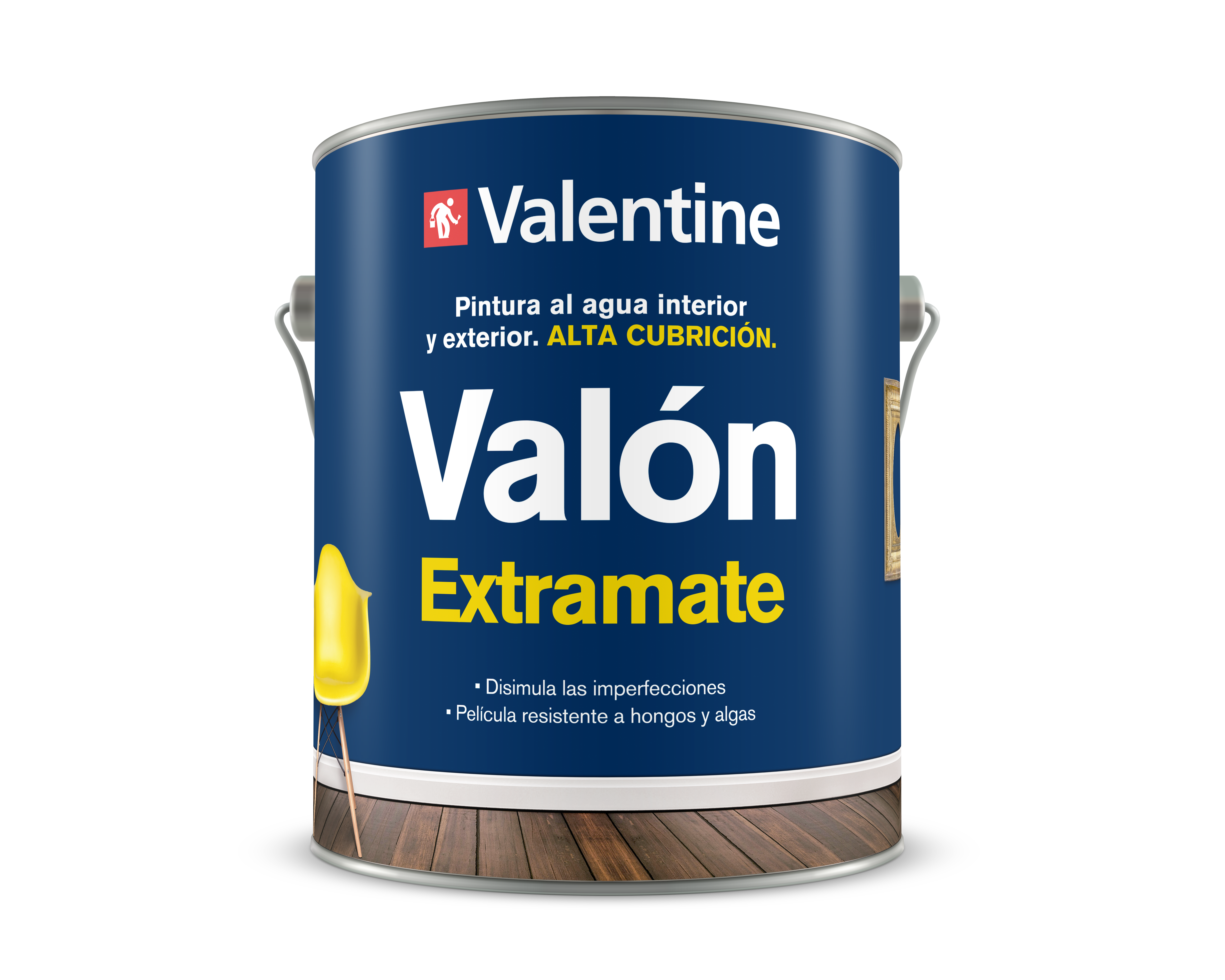 Pintura de interior Valón Extramate VALENTINE color blanco puro ...