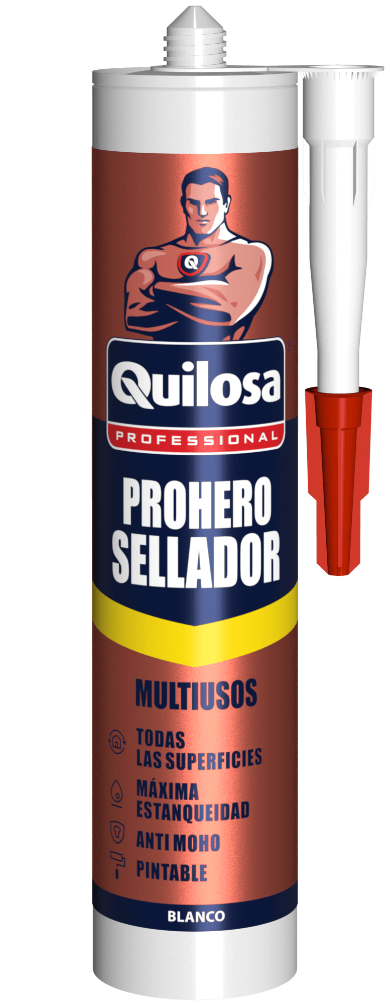 Sellador prohero QUILOSA 280ml blanco | Leroy Merlin