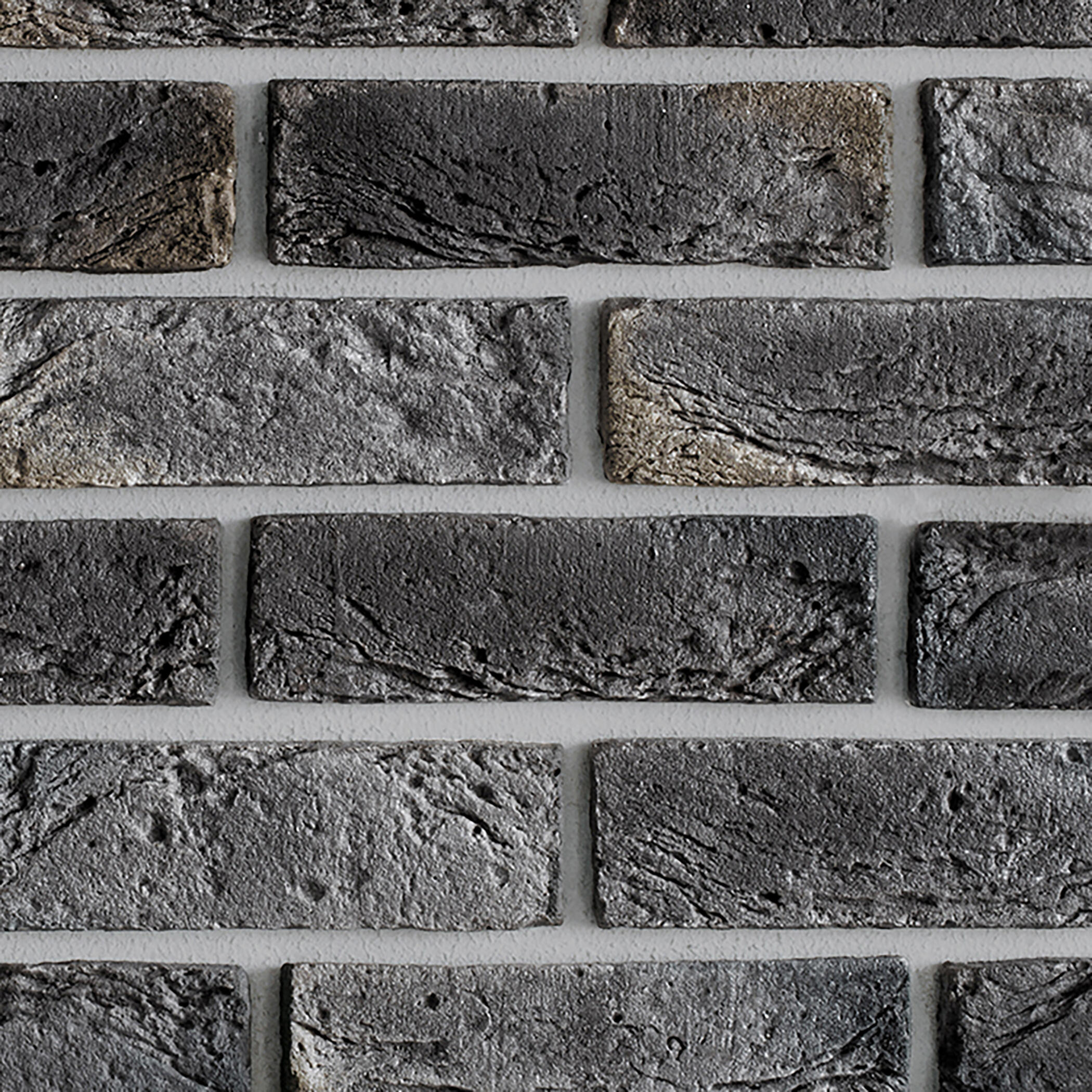 Revestimiento adhesivo mural imitación piedra gris Arcilla Antracita ...