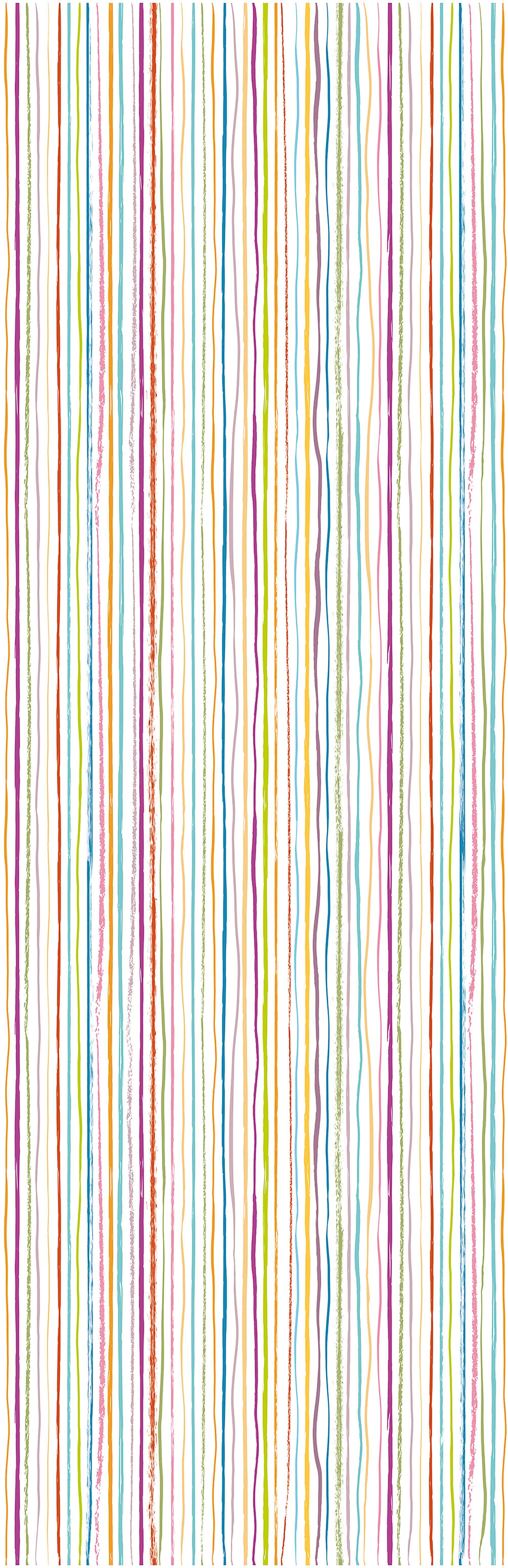 Revestimiento adhesivo mural con líneas rosa Linea Color de 0.9 x 2.8m ...