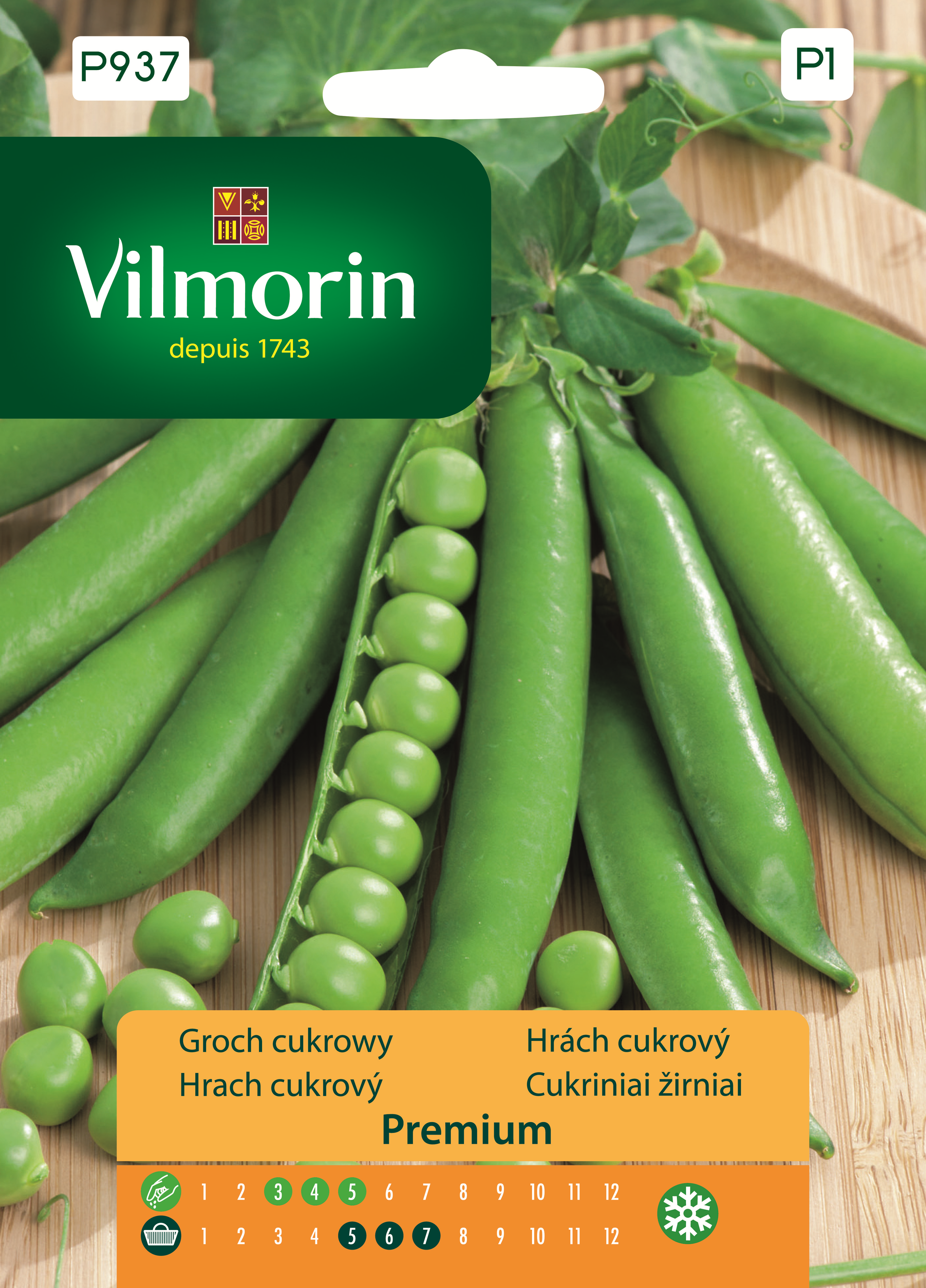 Groch cukrowy Premium nasiona Vilmorin - Leroy Merlin