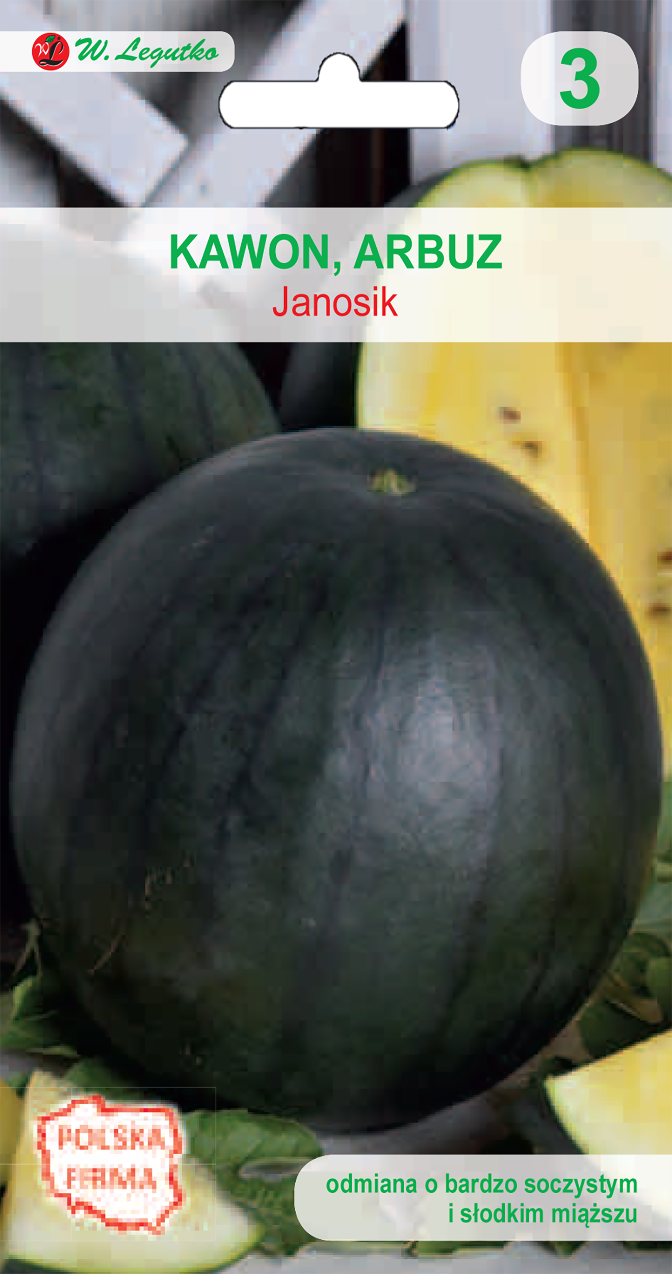 Arbuz Kawon Janosik żółty nasiona W. Legutko - Leroy Merlin