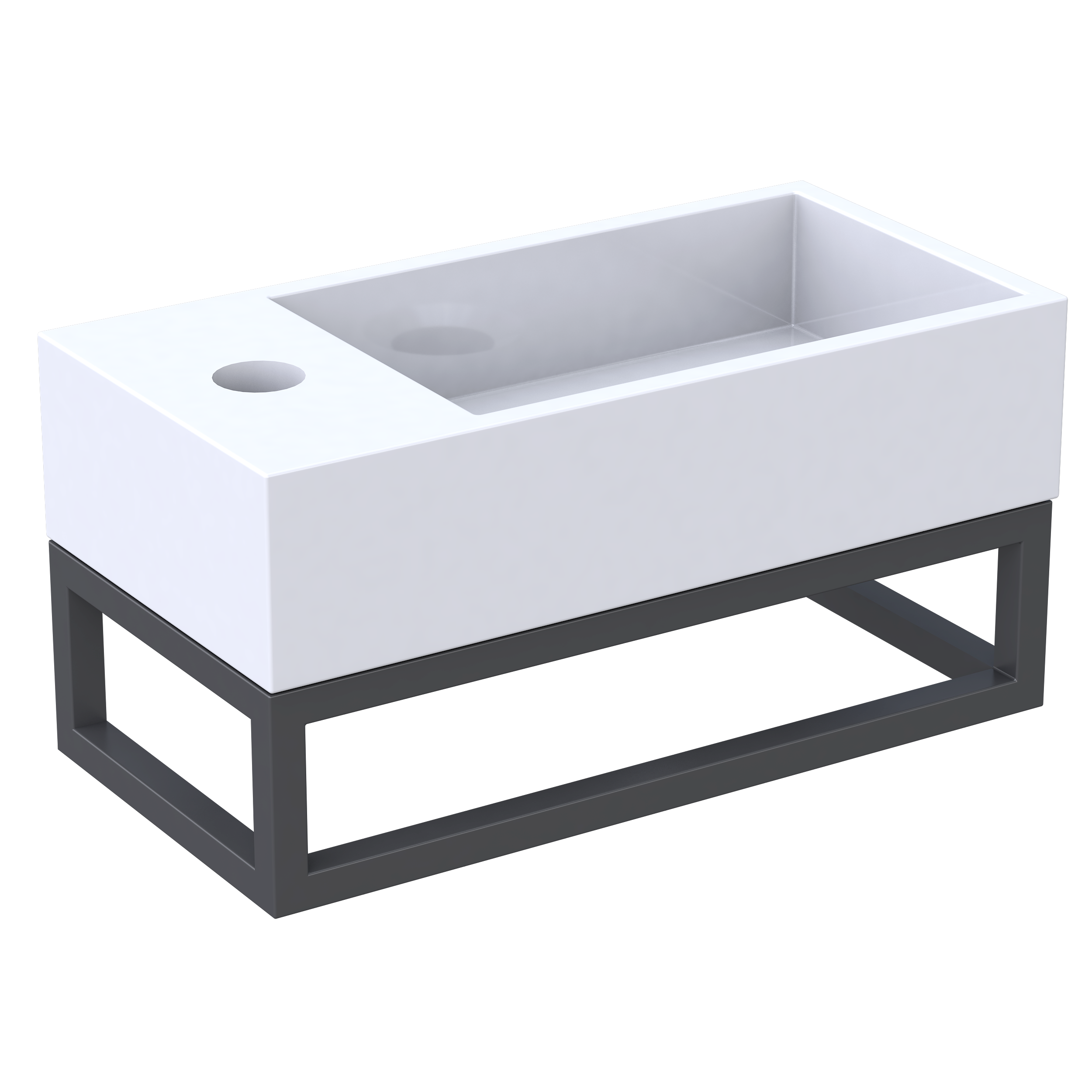 Zestaw stelaż z umywalką Sól & Pieprz DOMINO - Leroy Merlin