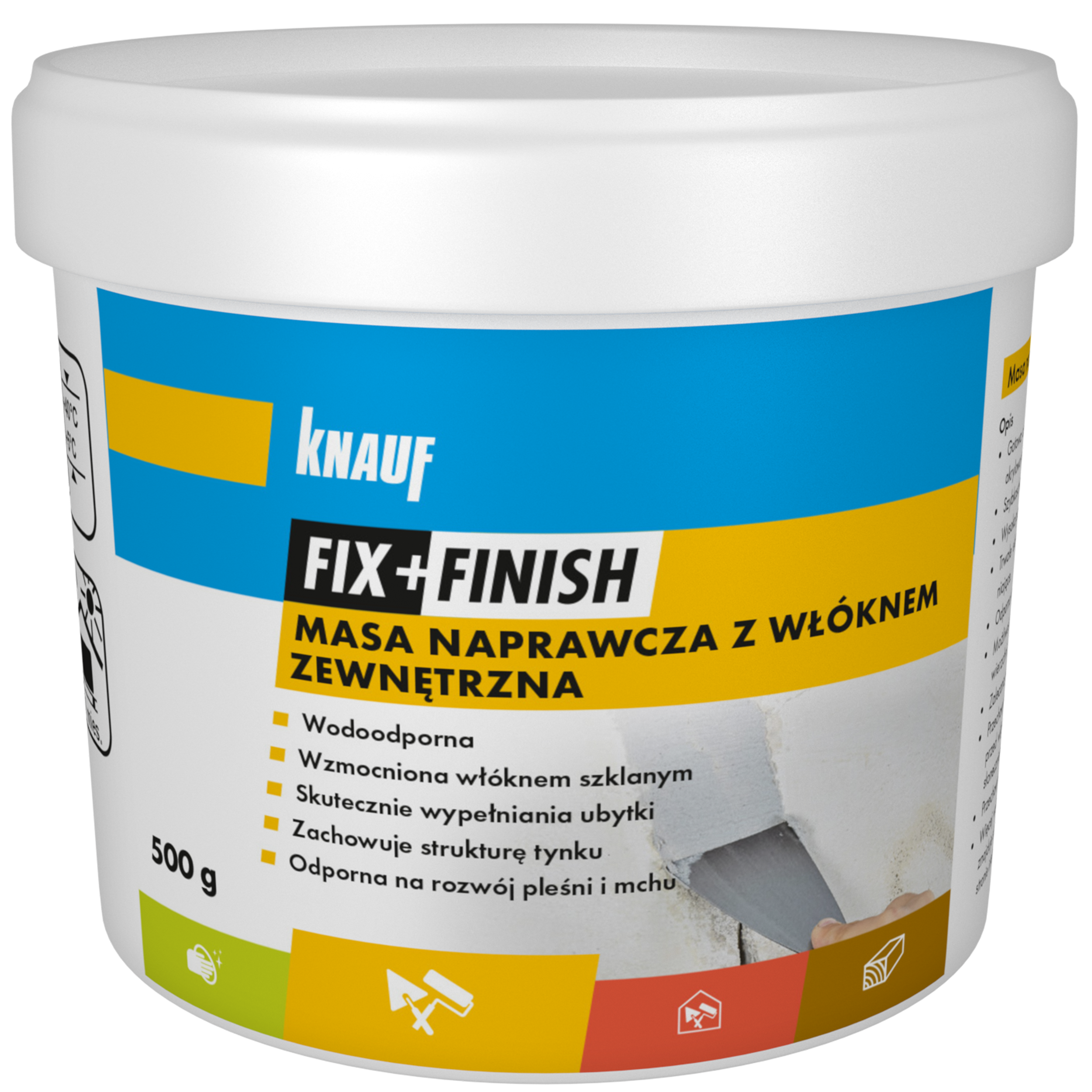 Gotowa masa wypełniająca zewnętrzna KNAUF Fix+Finish 500g - Leroy Merlin