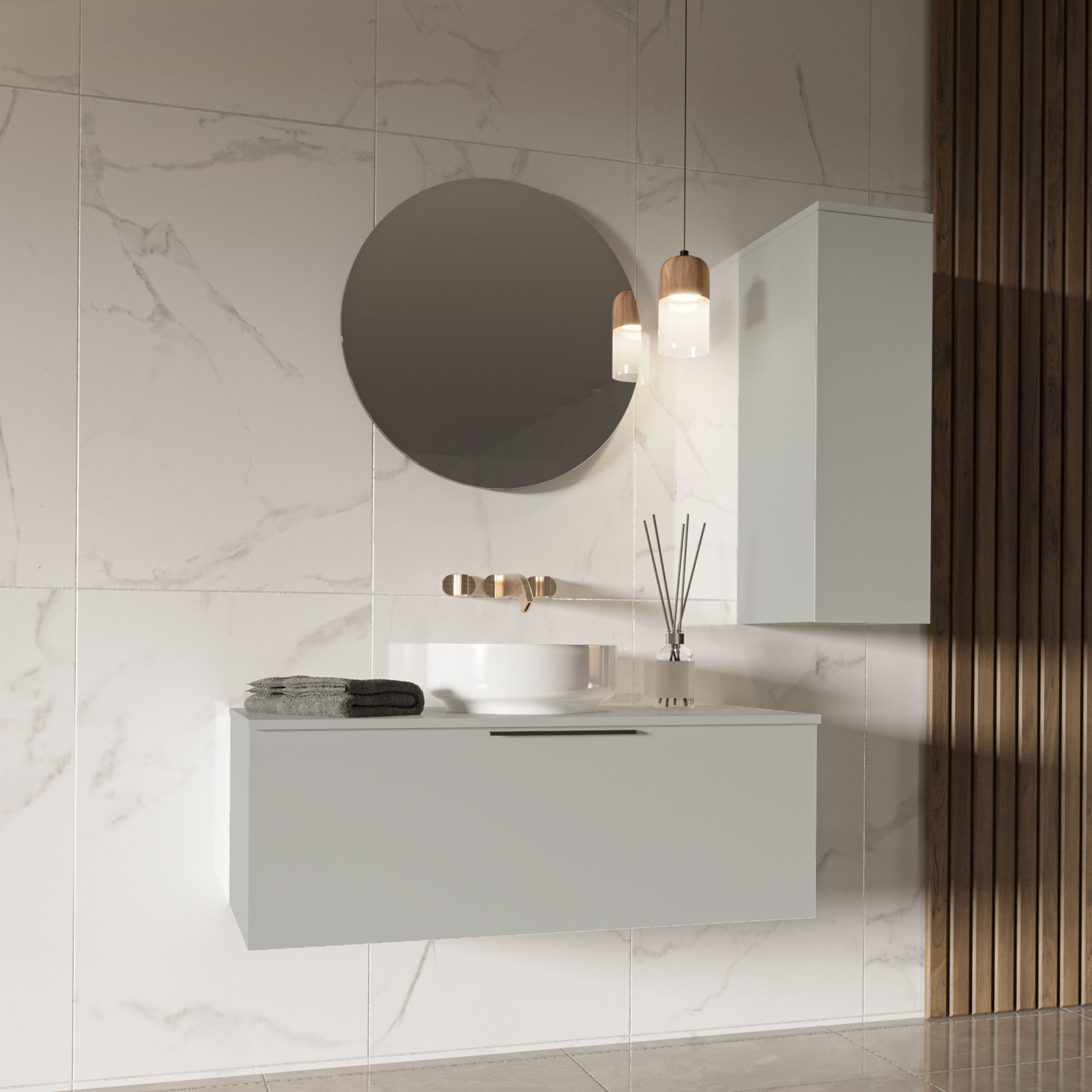 Szafka pod umywalkę Matt 100 Addax - Leroy Merlin