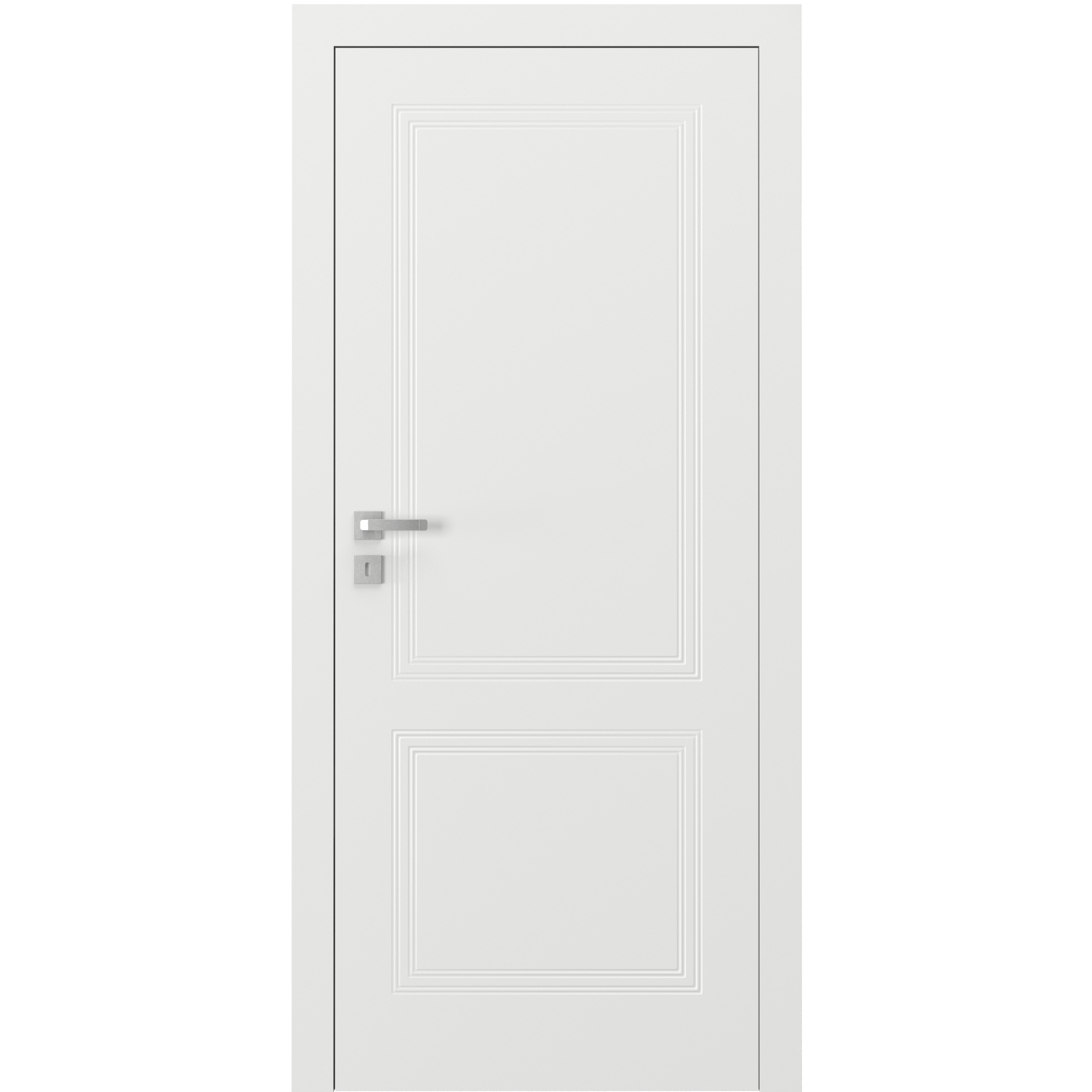 Drzwi wewnętrzne pełne bezprzylgowe Vector V Białe 60 prawe Porta ...