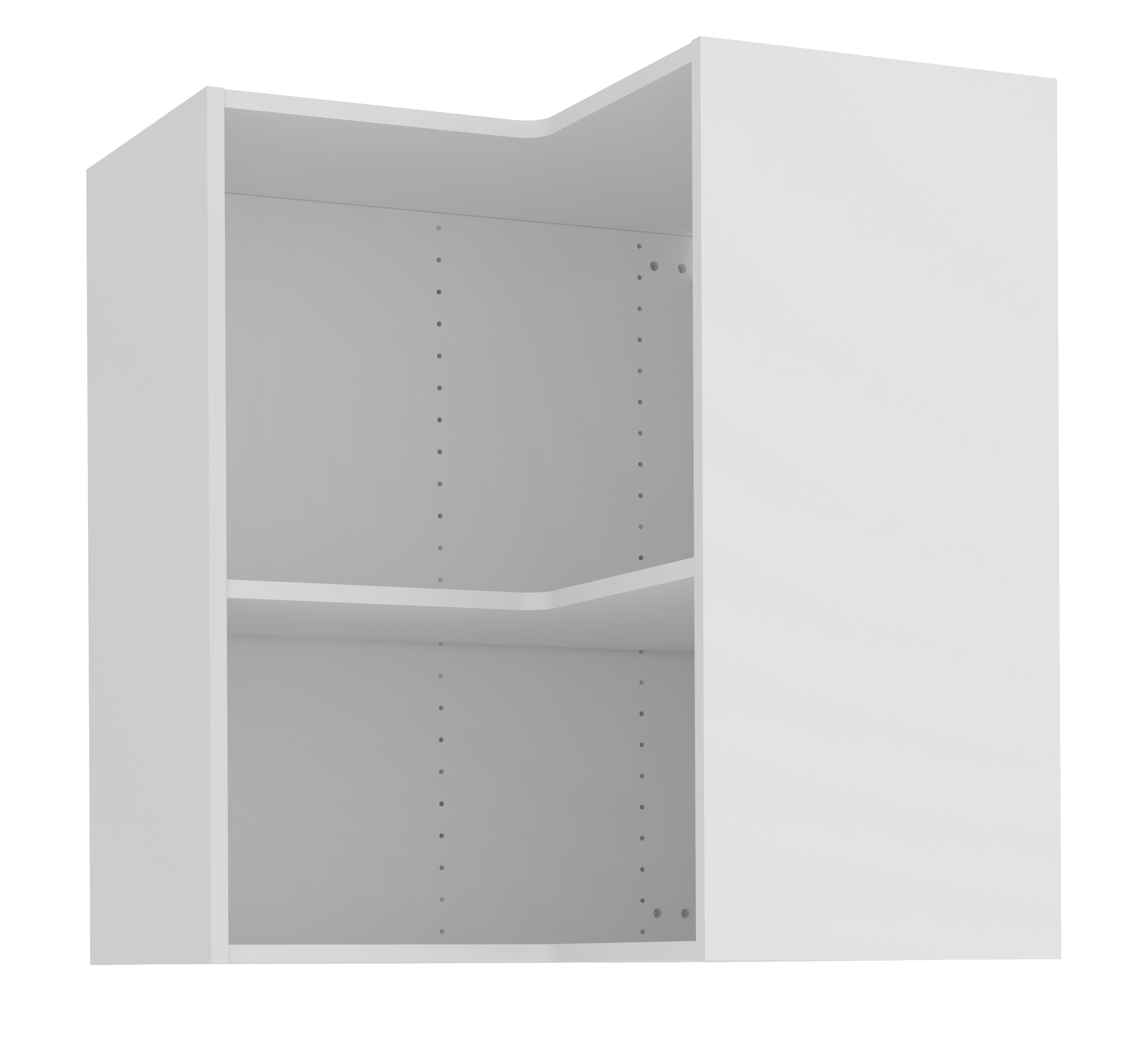 Mueble alto de cocina rincón angular blanco DELINIA ID H76.8 X L67 X L ...