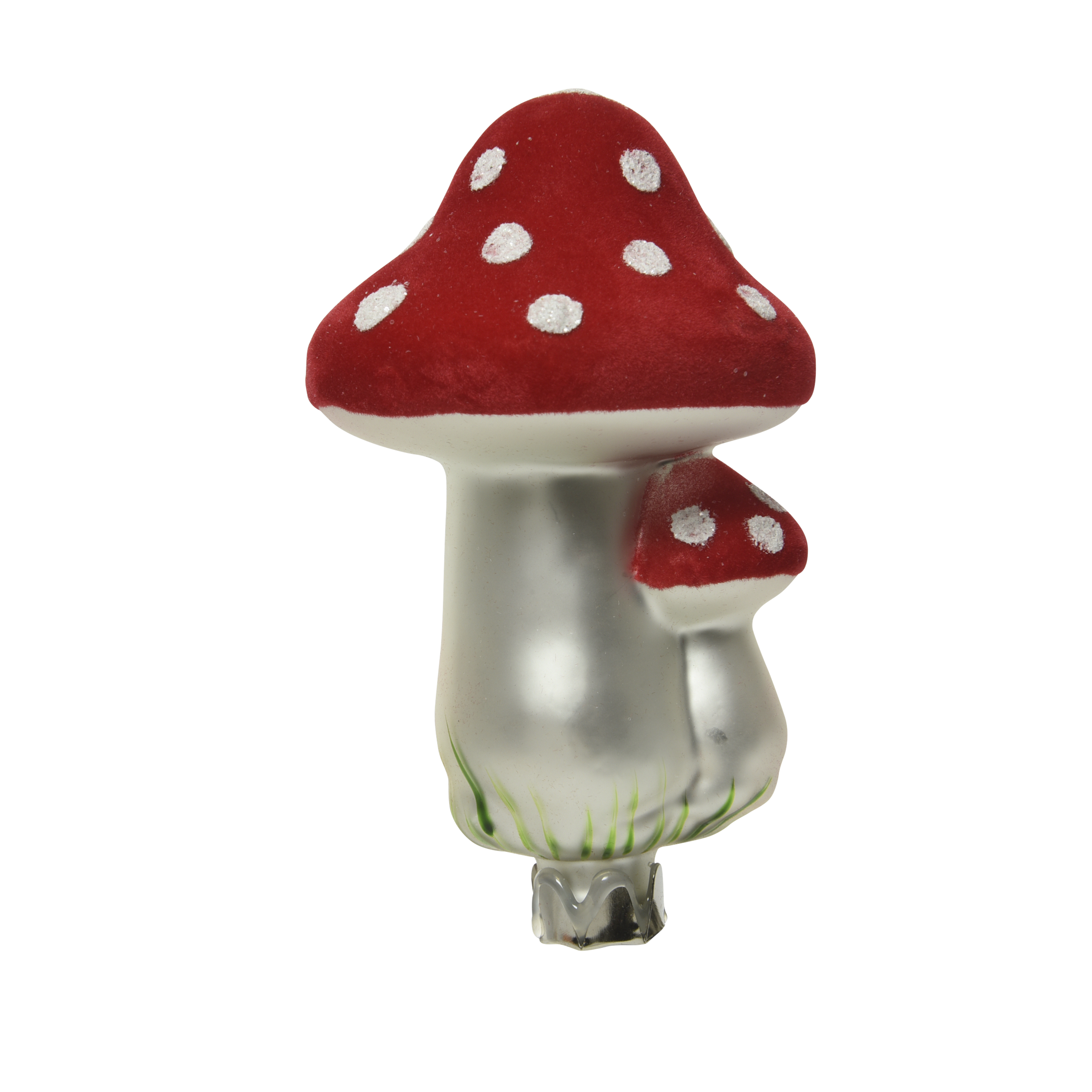 Bombka szklana muchomorek 12cm czerwono-biały - Leroy Merlin