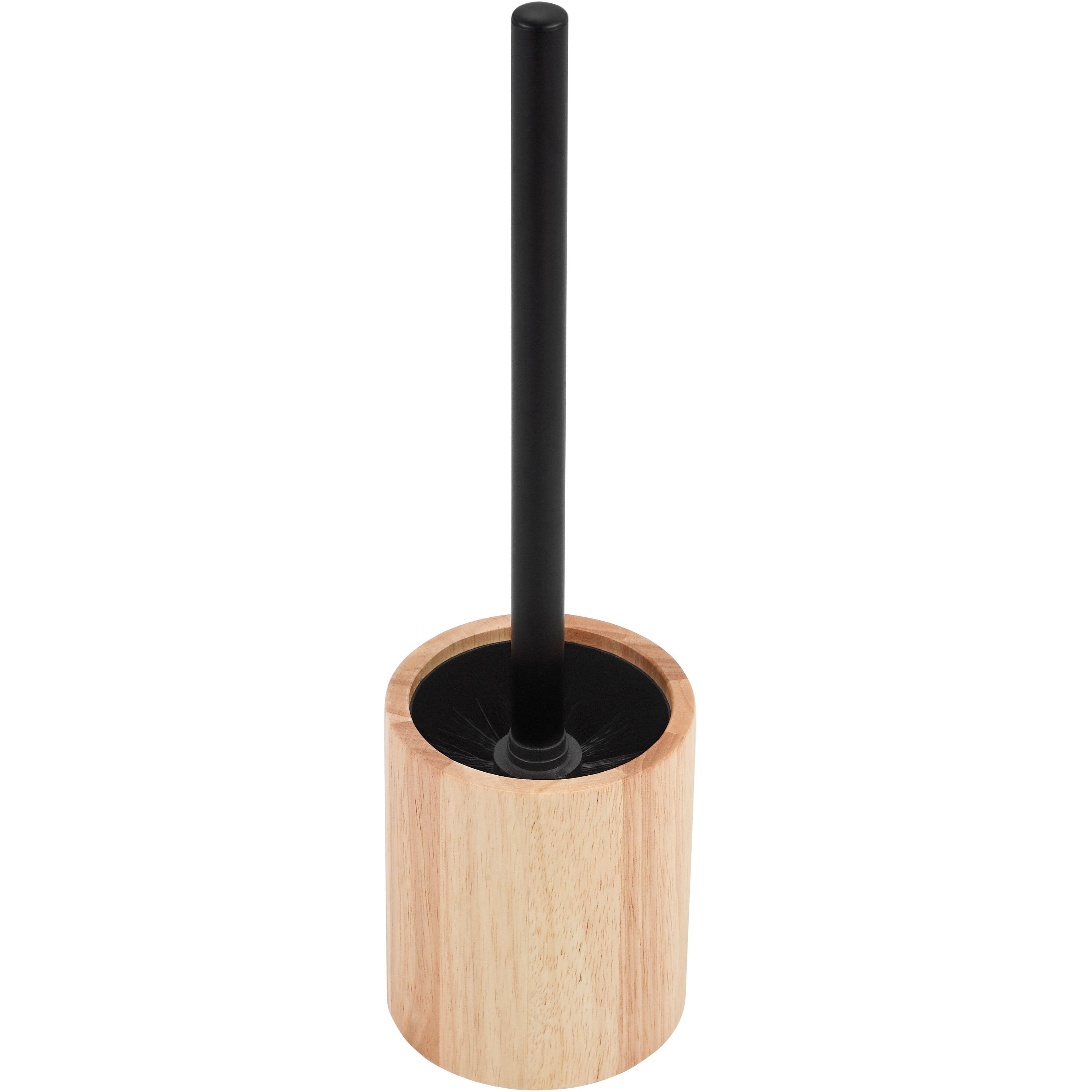 Pot avec brosse WC intégrée noir Scandi SENSEA | Leroy Merlin