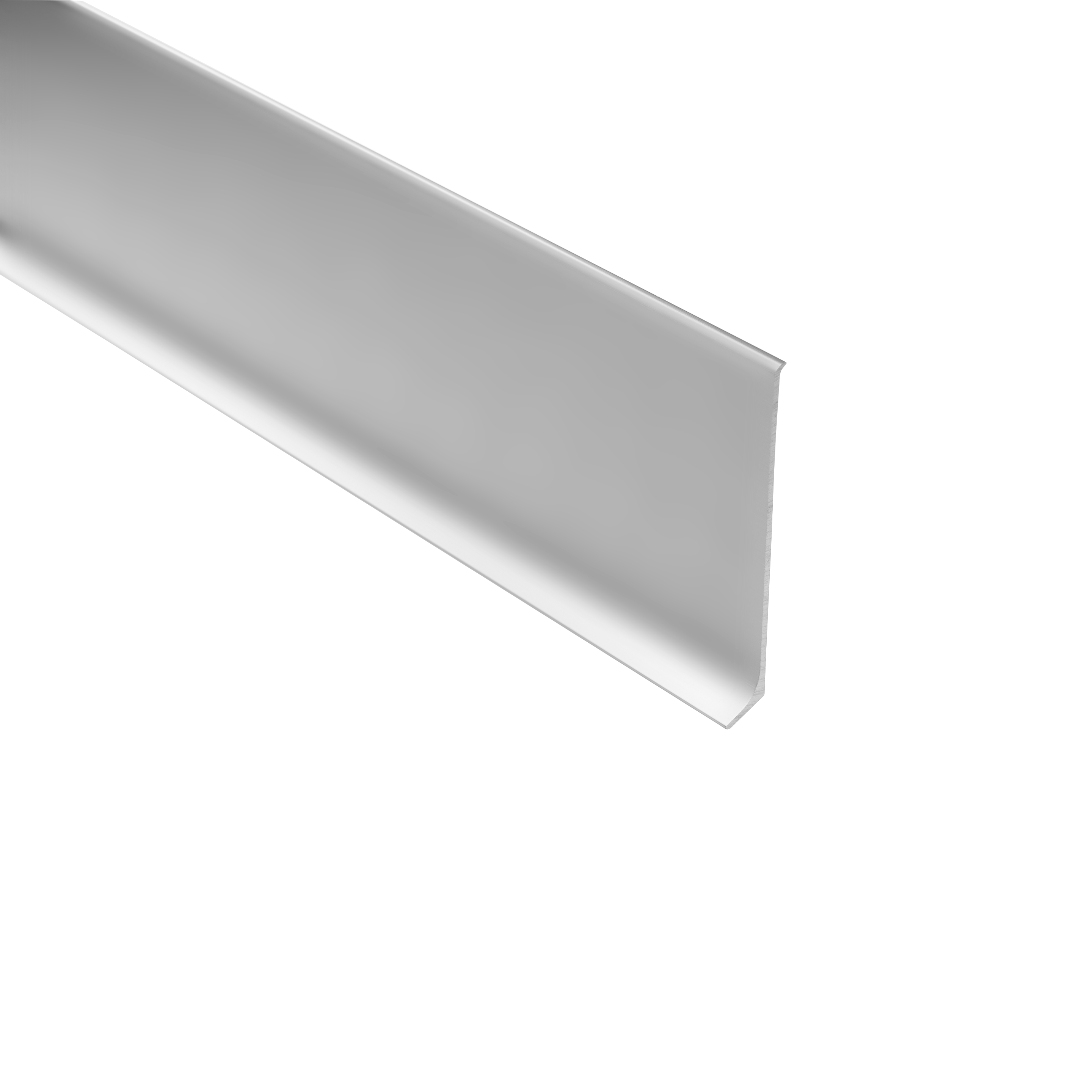 Listwa cokołowa Aluminiowa 80 mm srebrna 2.5 m Cezar - Leroy Merlin