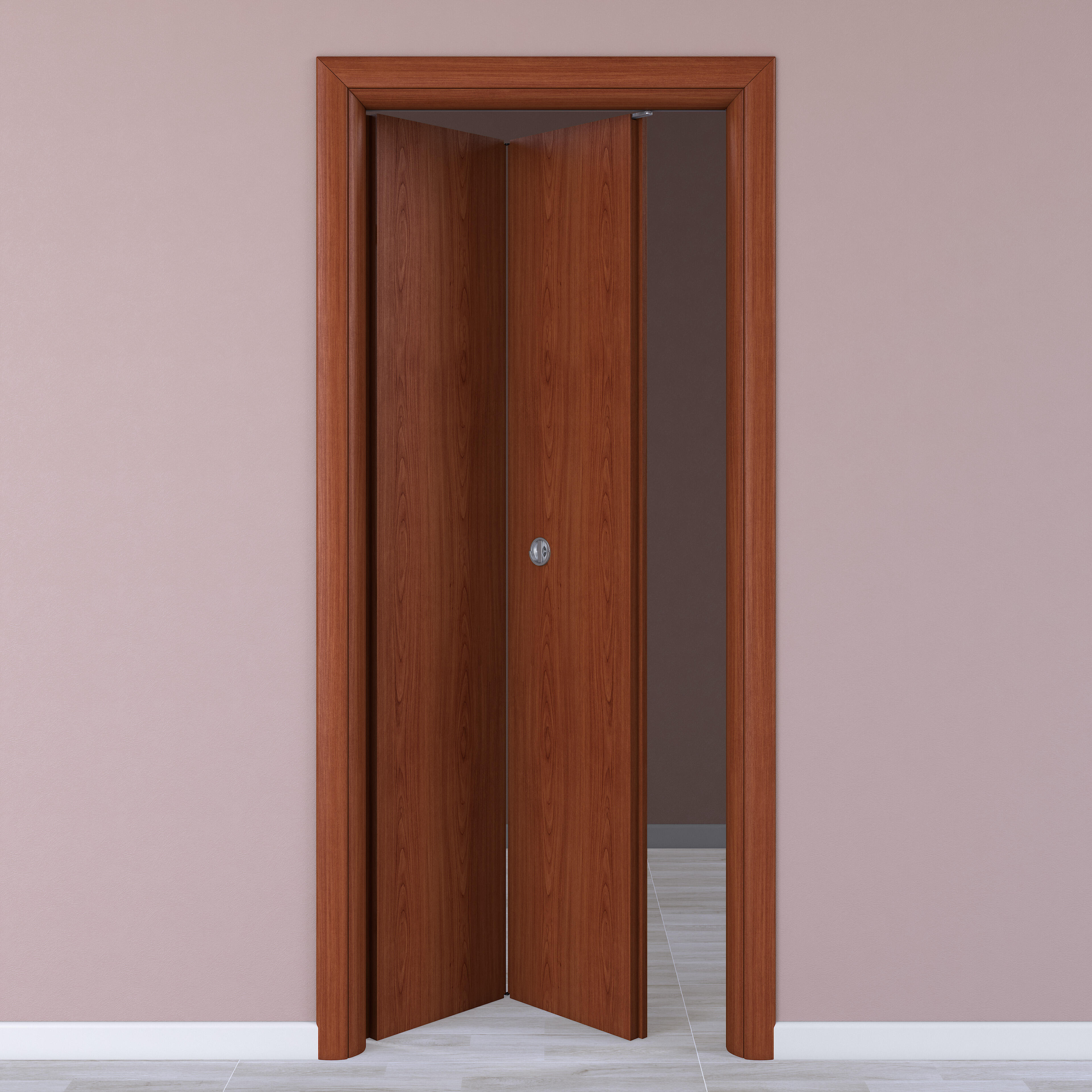 Porta pieghevole a libro simmetrica Rose ciliegio L 80 x H 210 cm ...