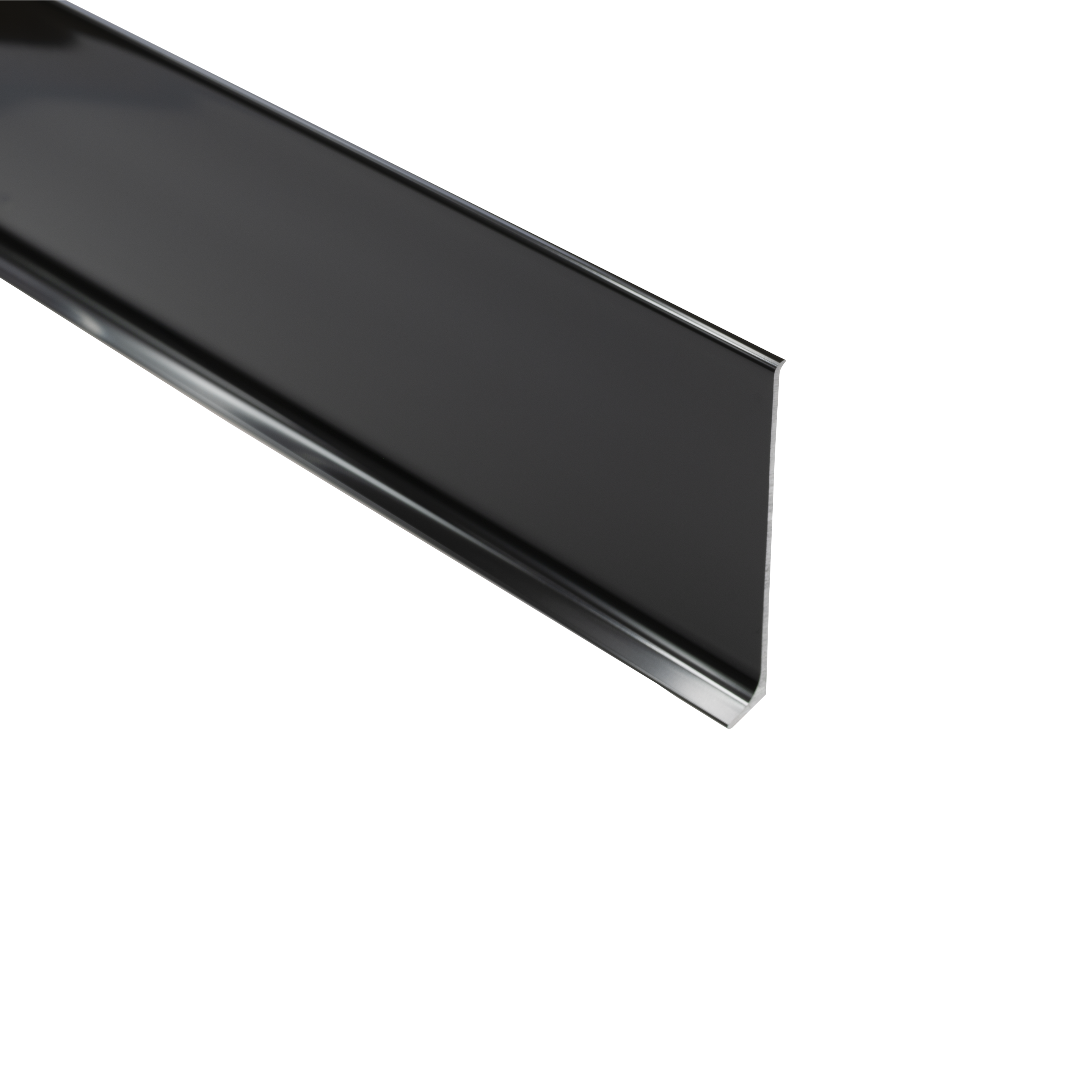 Listwa cokołowa Aluminiowa 80 mm Lux Czarna 2.5 m Cezar - Leroy Merlin
