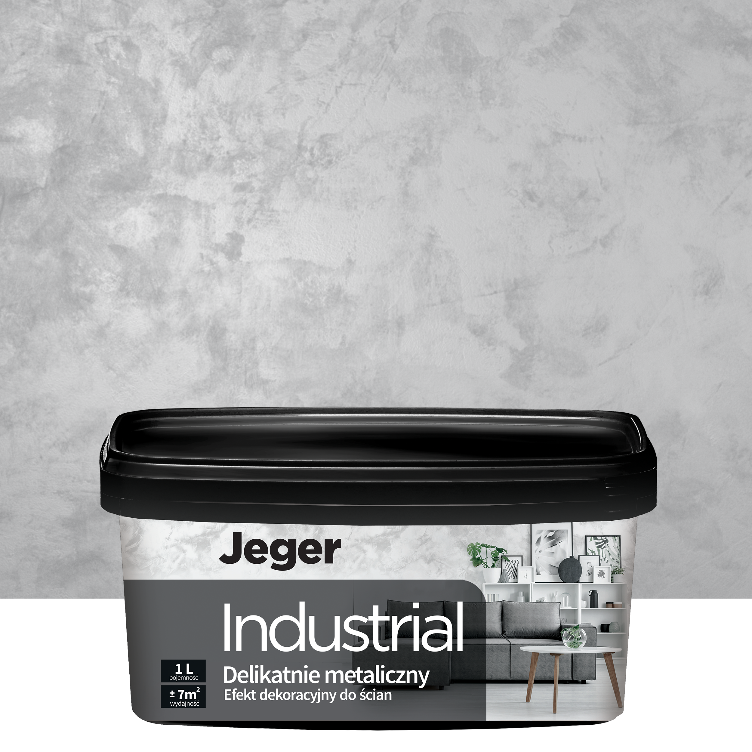 Efekt dekoracyjny INDUSTRIAL 1 l Chrom Efekt metalowy JEGER - Leroy Merlin