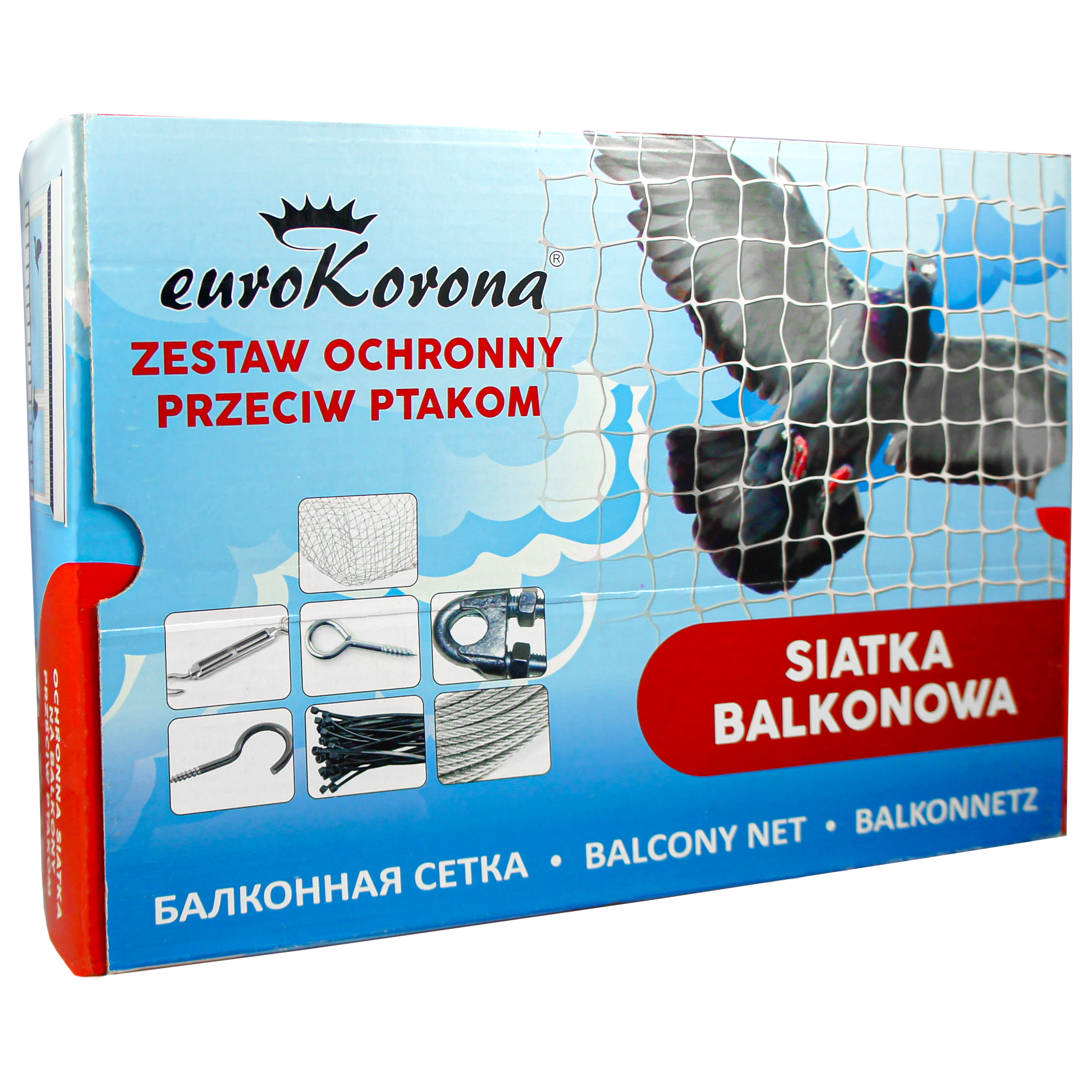 Siatka ochronna przeciw ptakom balkonowa Eurokorona - Leroy Merlin