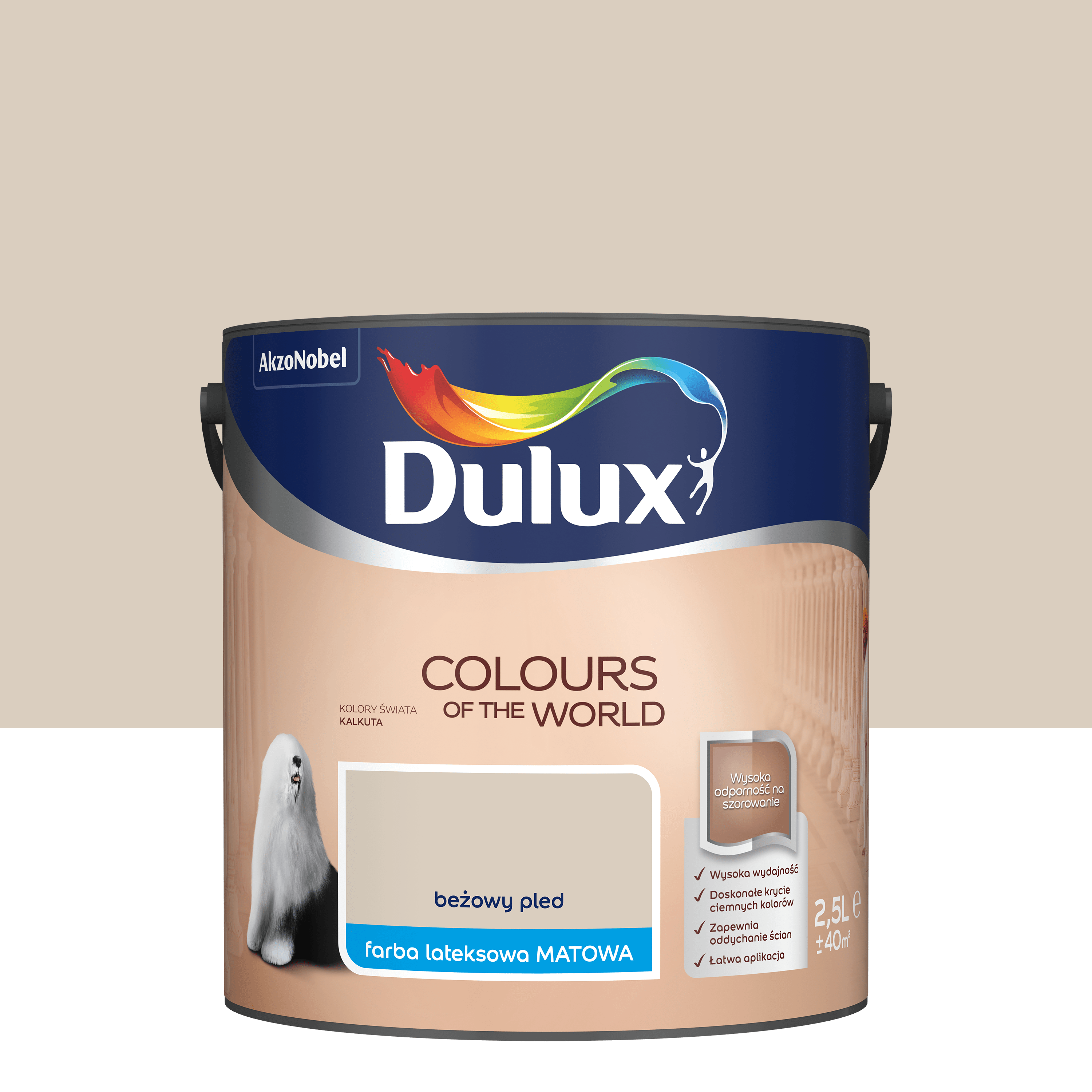 Farba Dulux Kolory świata Beżowy pled 2.5 l - Leroy Merlin