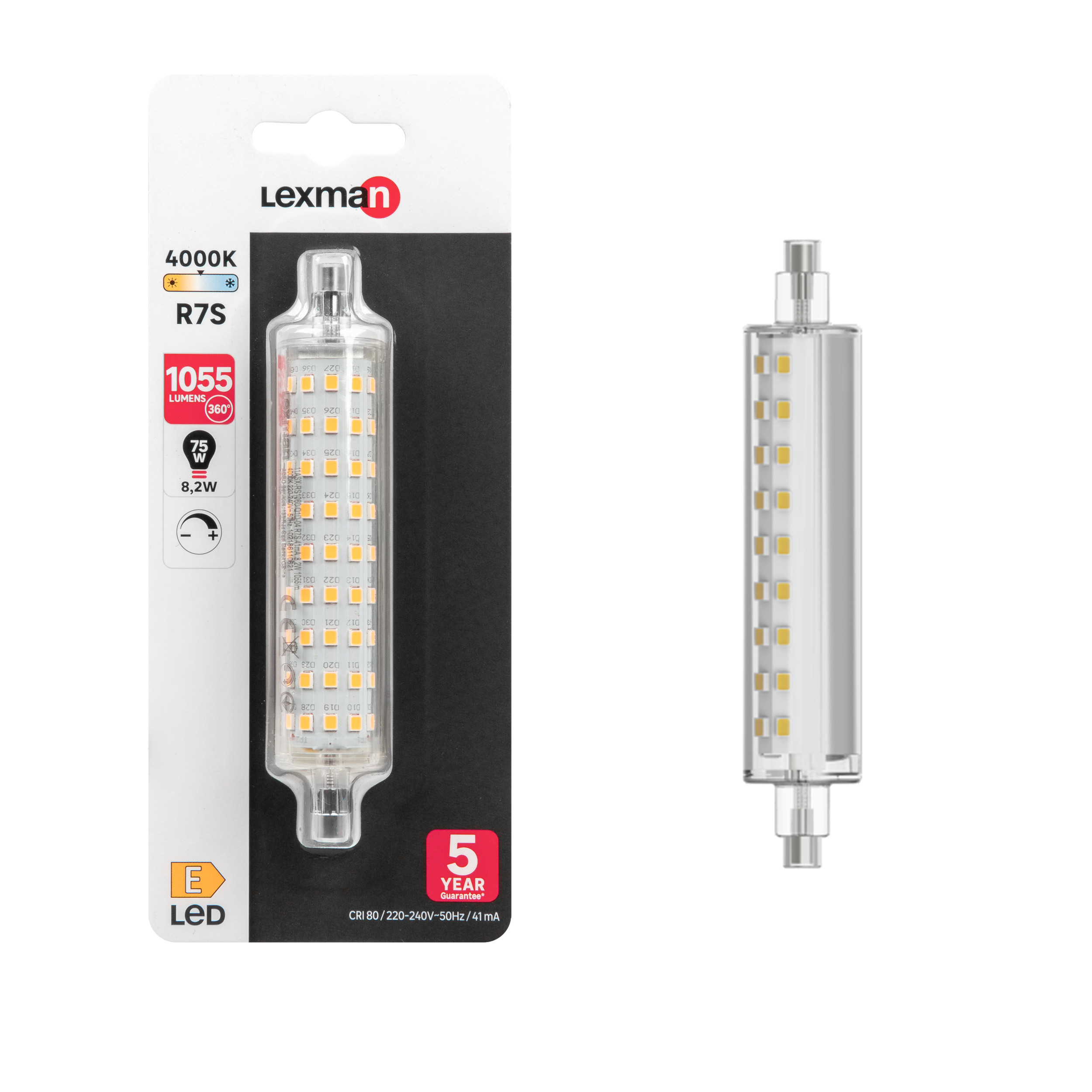 Bombilla LED LEXMAN casquillo R7S de 4000 K | Leroy Merlin