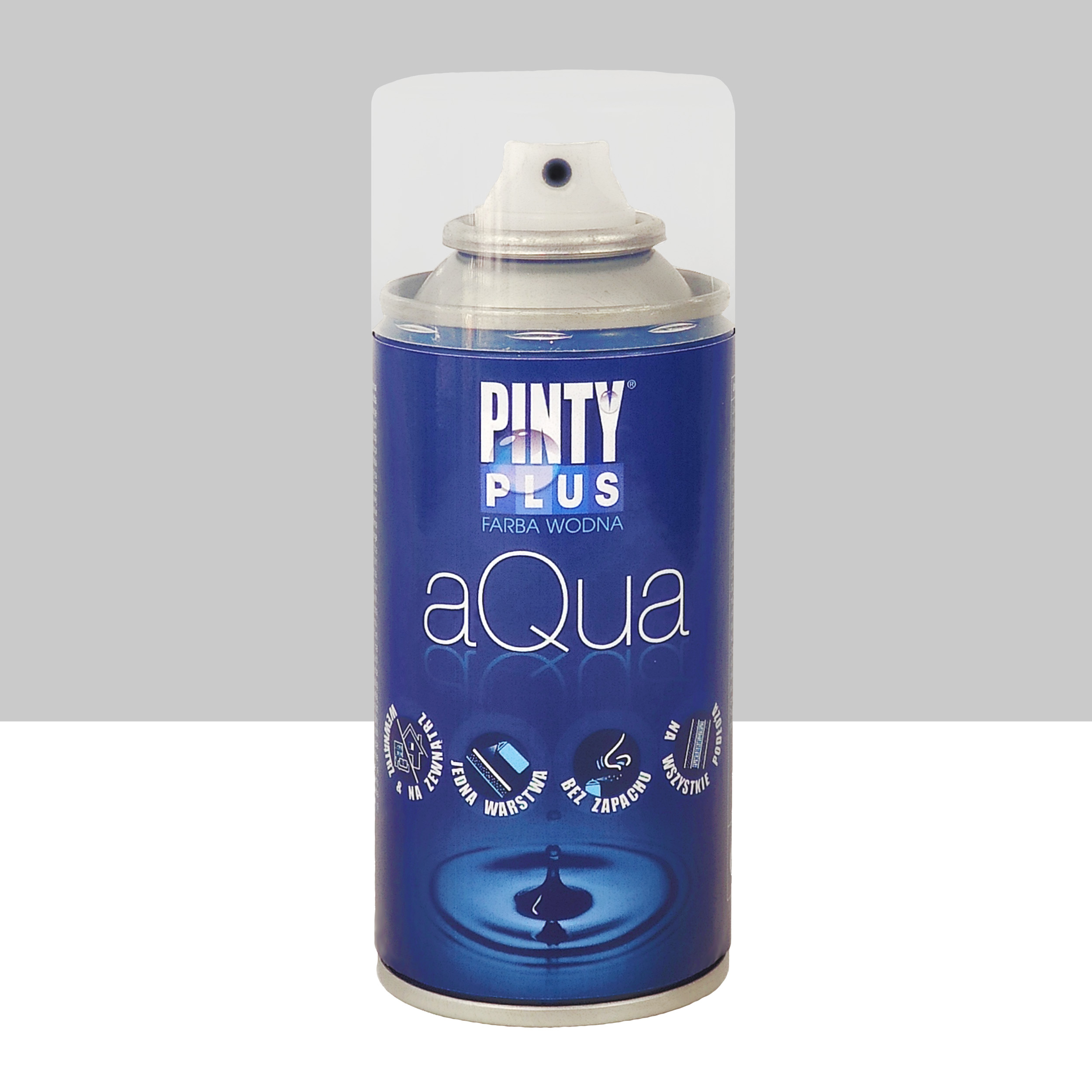 Farba wodna w sprayu AQUA 150 ml Szary jasny PINTY PLUS - Leroy Merlin