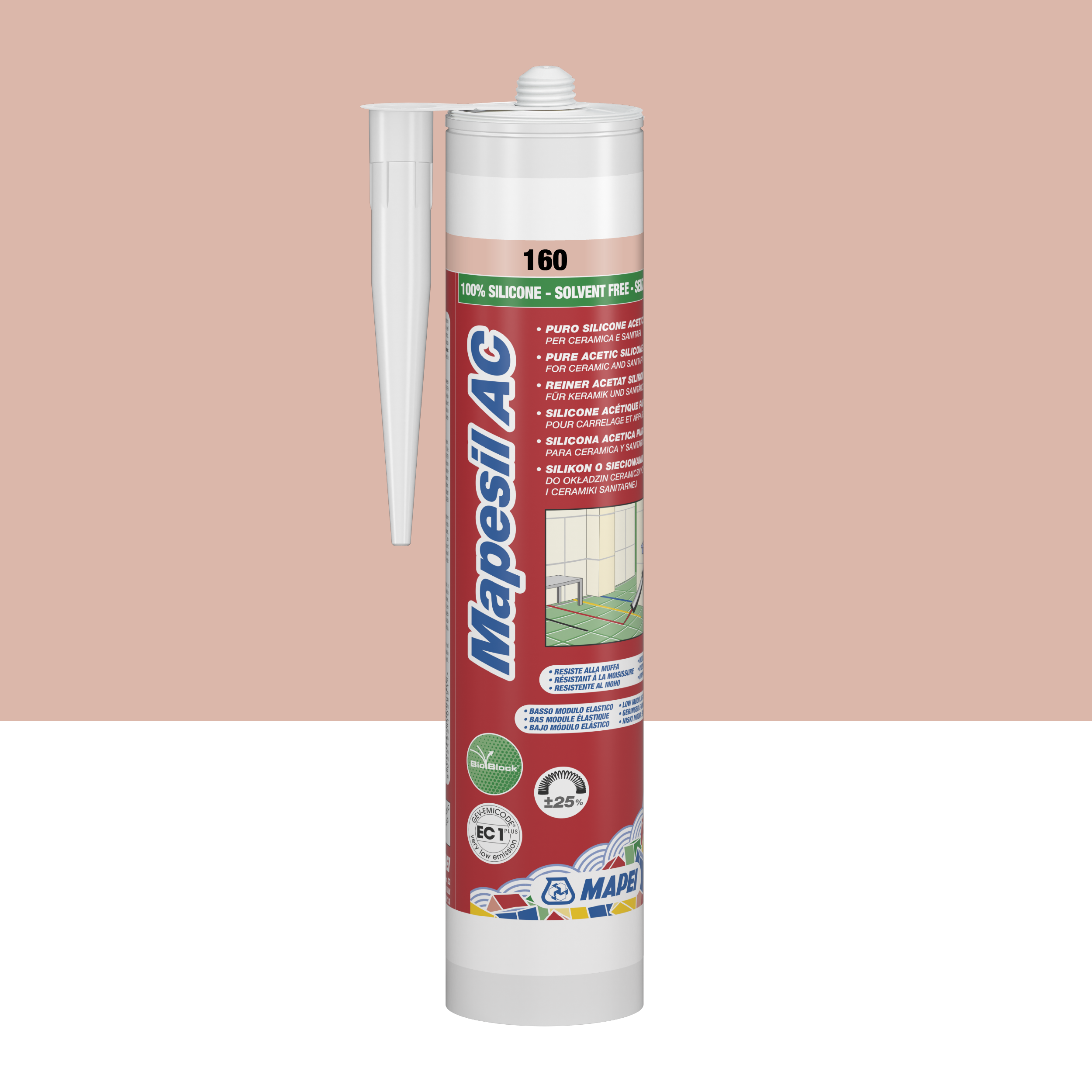 Silikon Mapesil AC 310 ml Magnolia Mapei - Leroy Merlin