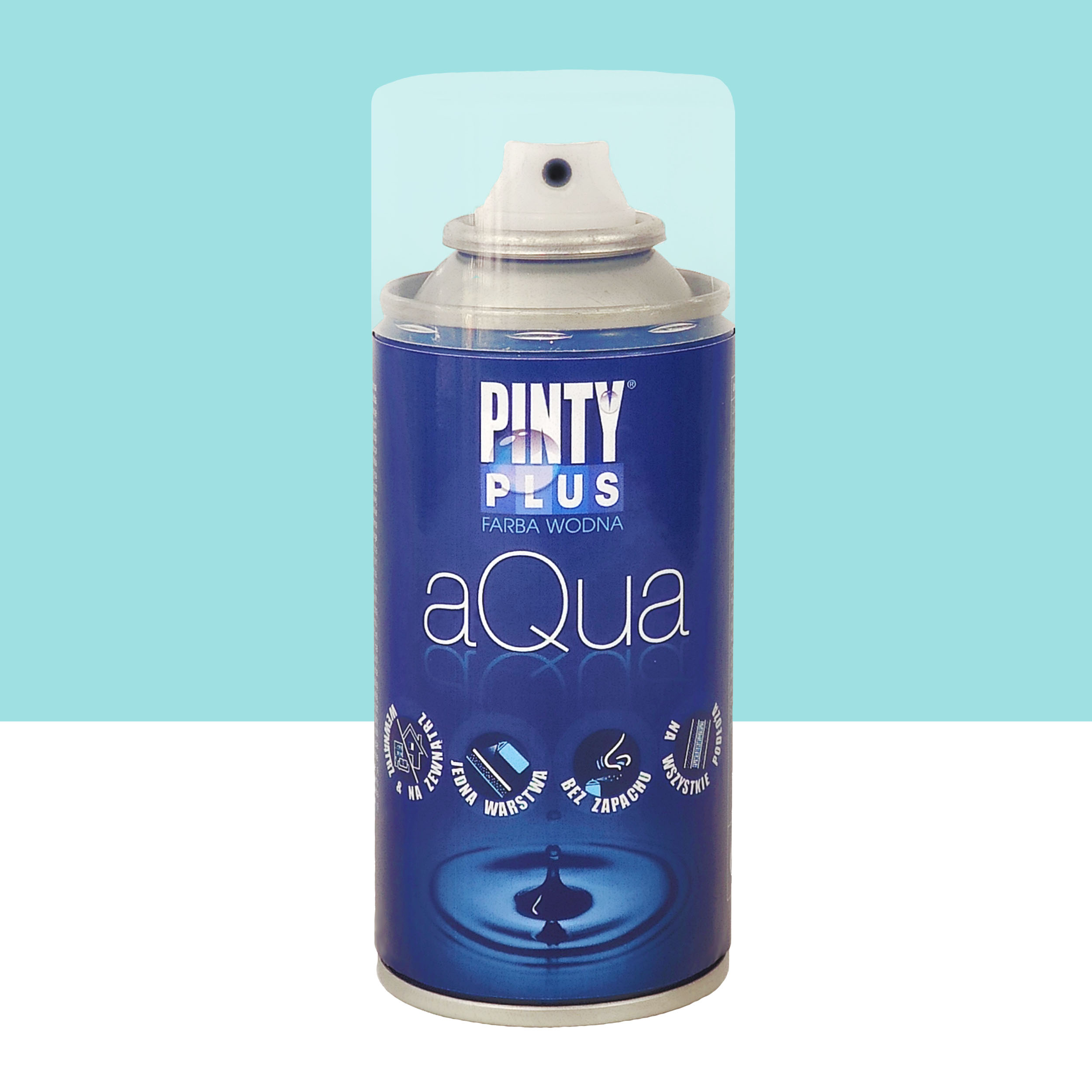 Farba wodna w sprayu AQUA 150 ml Ice blue PINTY PLUS - Leroy Merlin