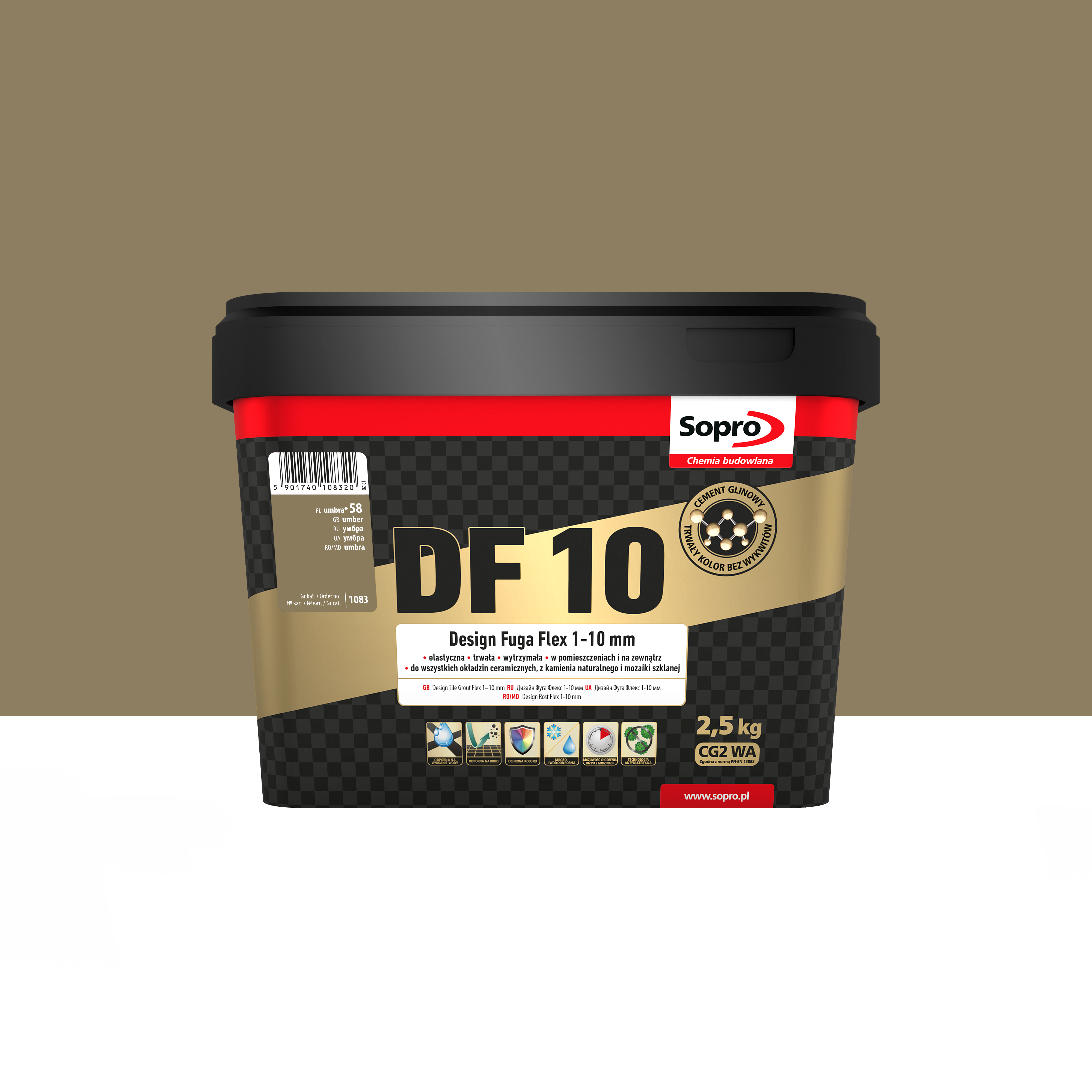 Fuga DF10 umbra 58 2,5 kg Sopro - Leroy Merlin