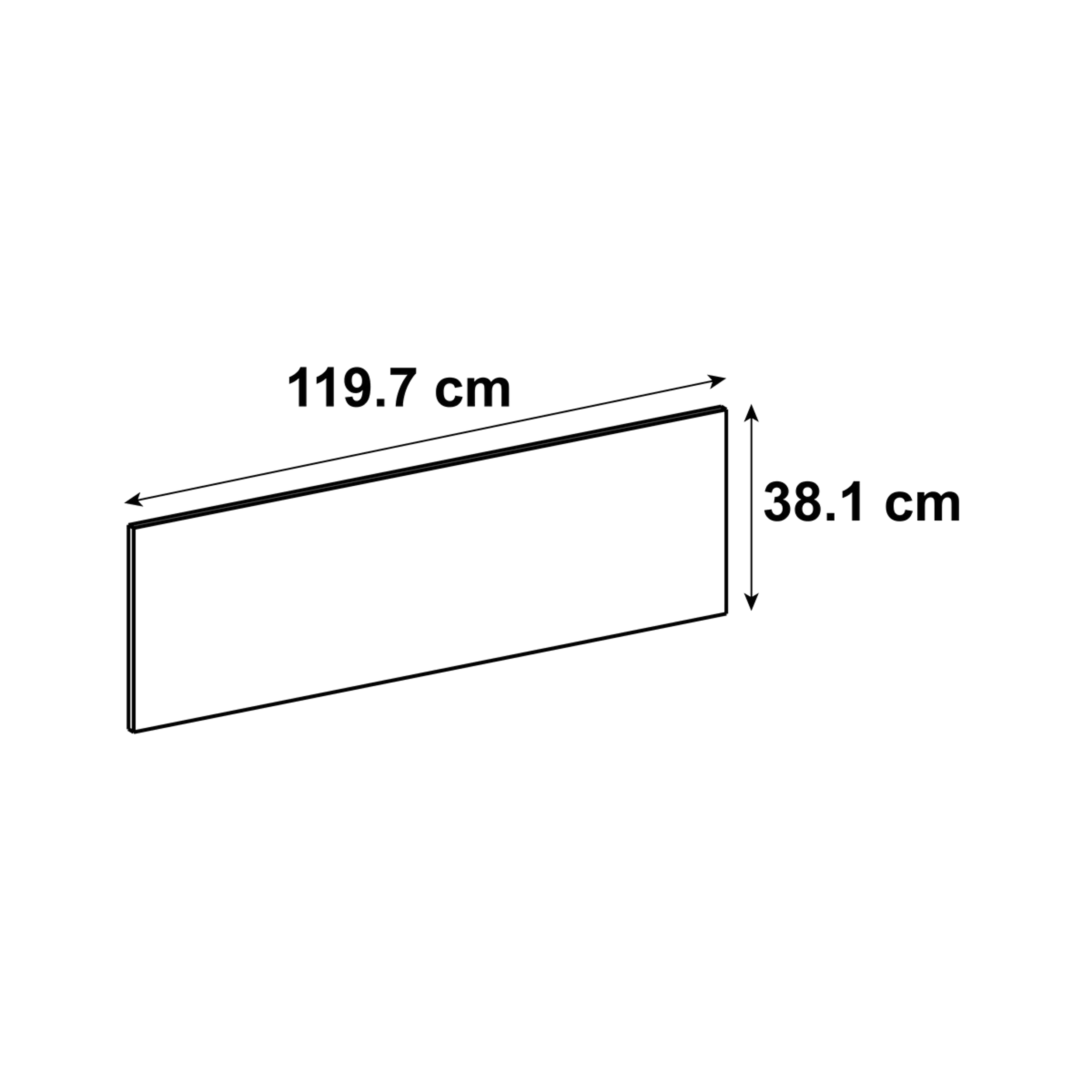 Frente de cajón DELINIA ID Siena fresno visón oscuro 120 x 38.4 cm ...