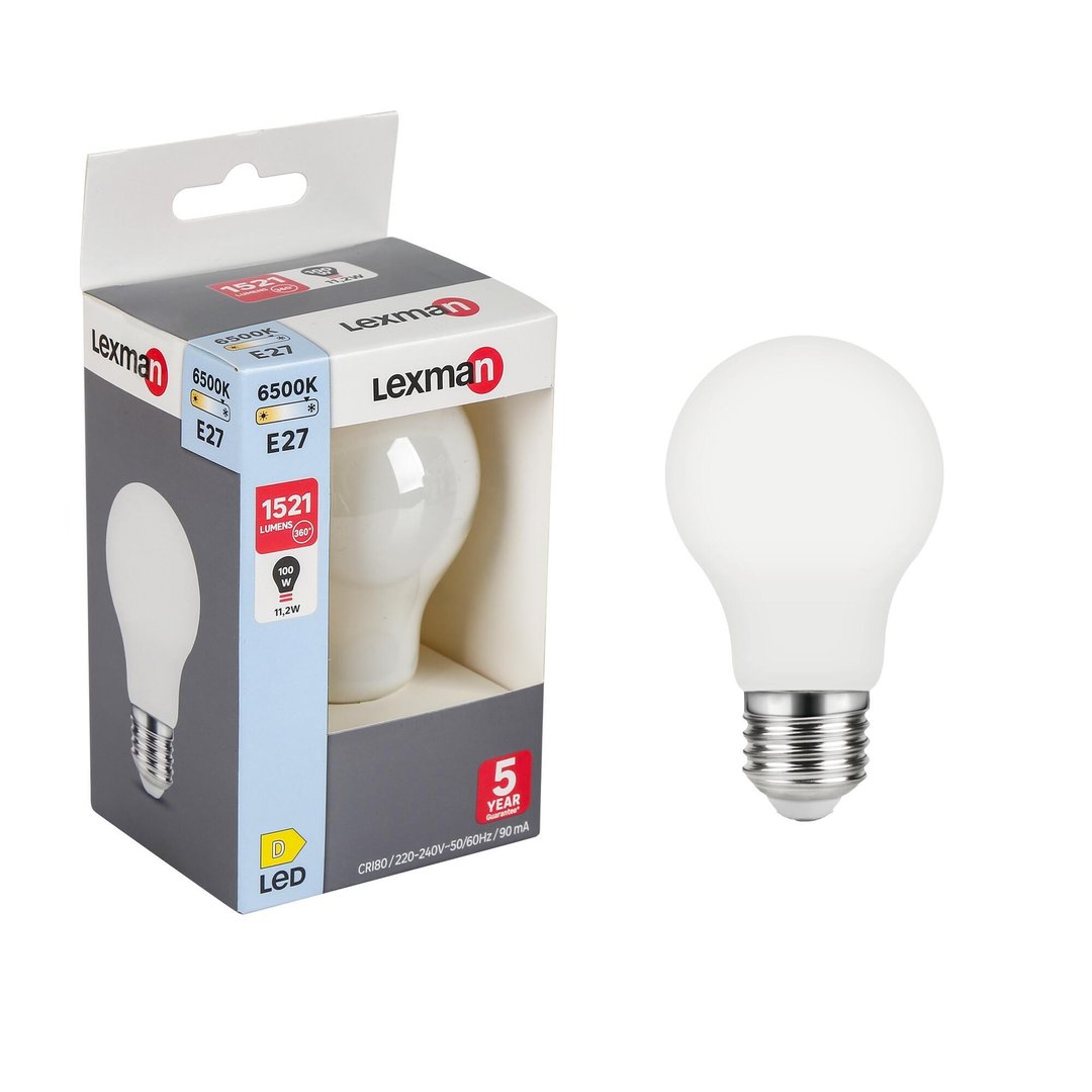 Λάμπα LED frost LEXMAN 11W 1521 LUMEN E27 6500K ψυχρό φως