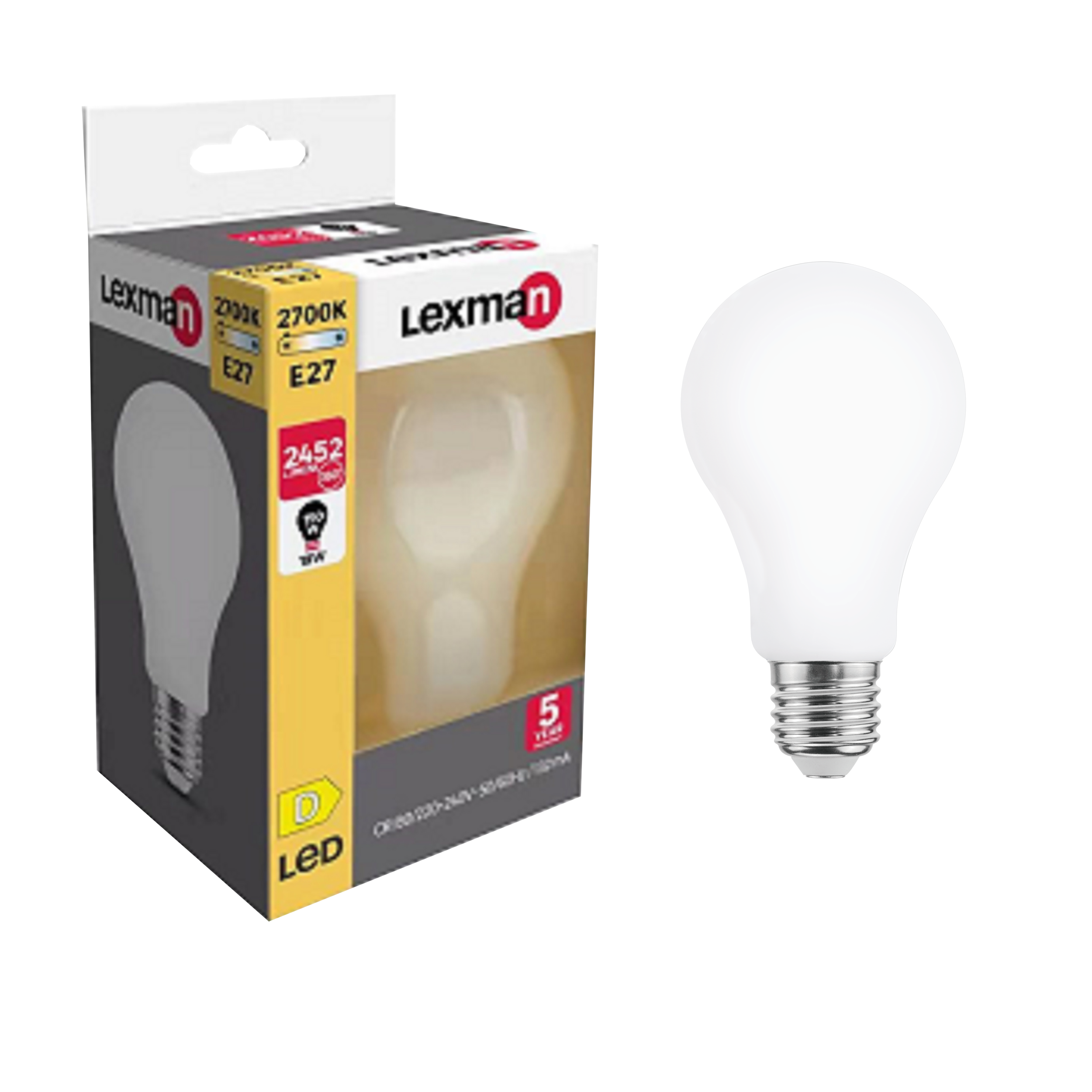 Ampoule led, E27, 2452lm = 150W, blanc chaud, LEXMAN | Leroy Merlin