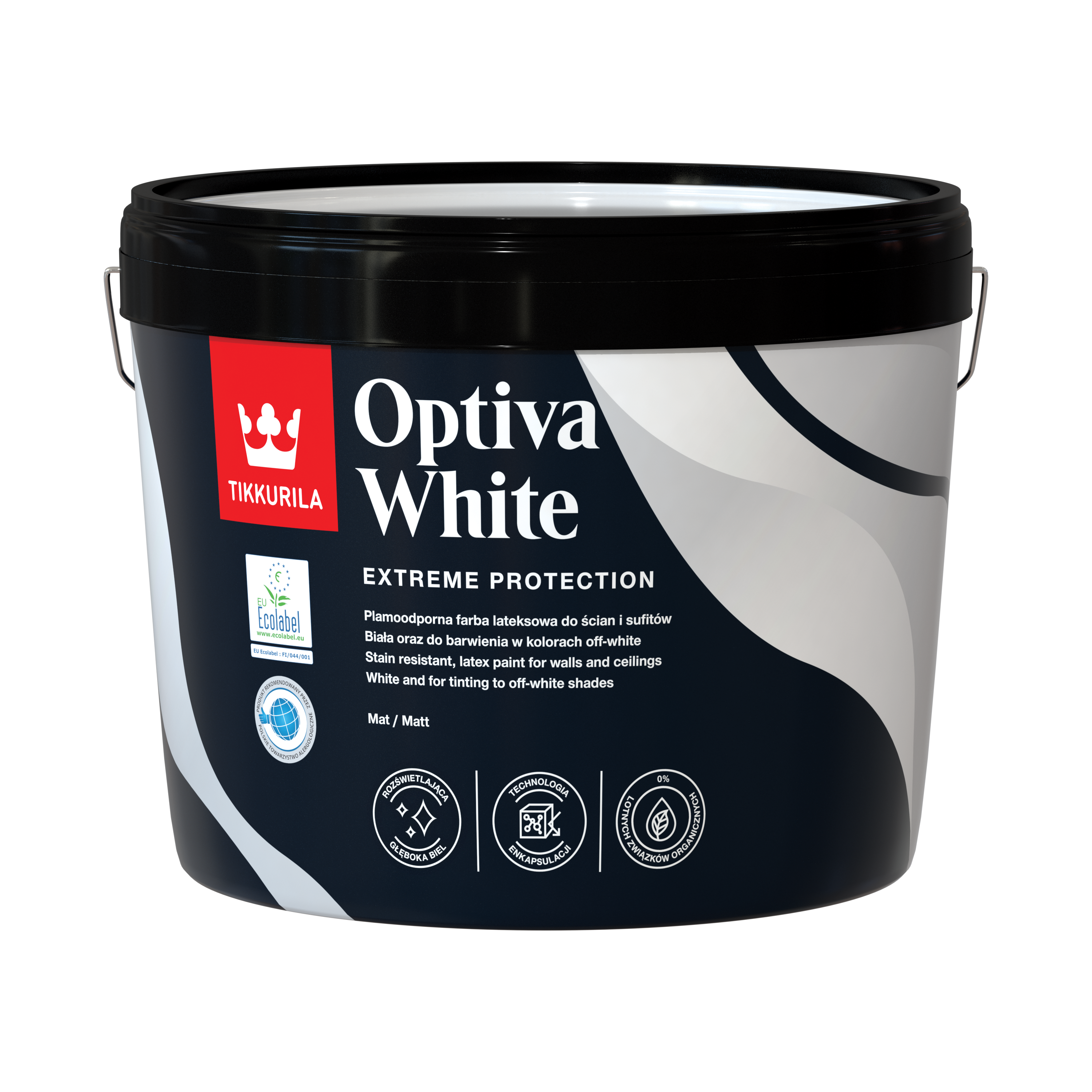 Farba Tikkurila Optiva White 9 l Baza biała - Leroy Merlin