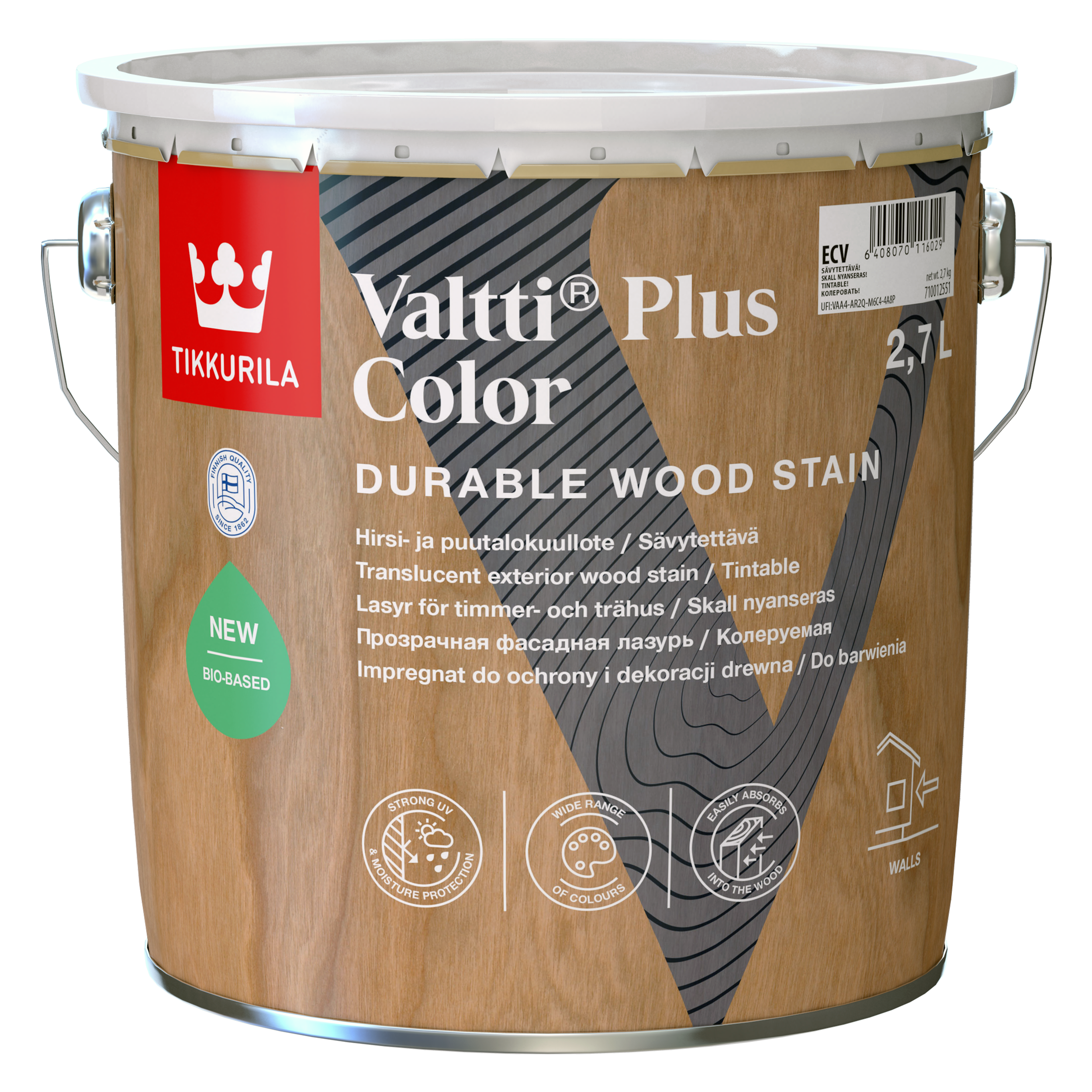 Impregnat Tikkurila Valtti Plus Color 2.7 l Baza ECV - Leroy Merlin