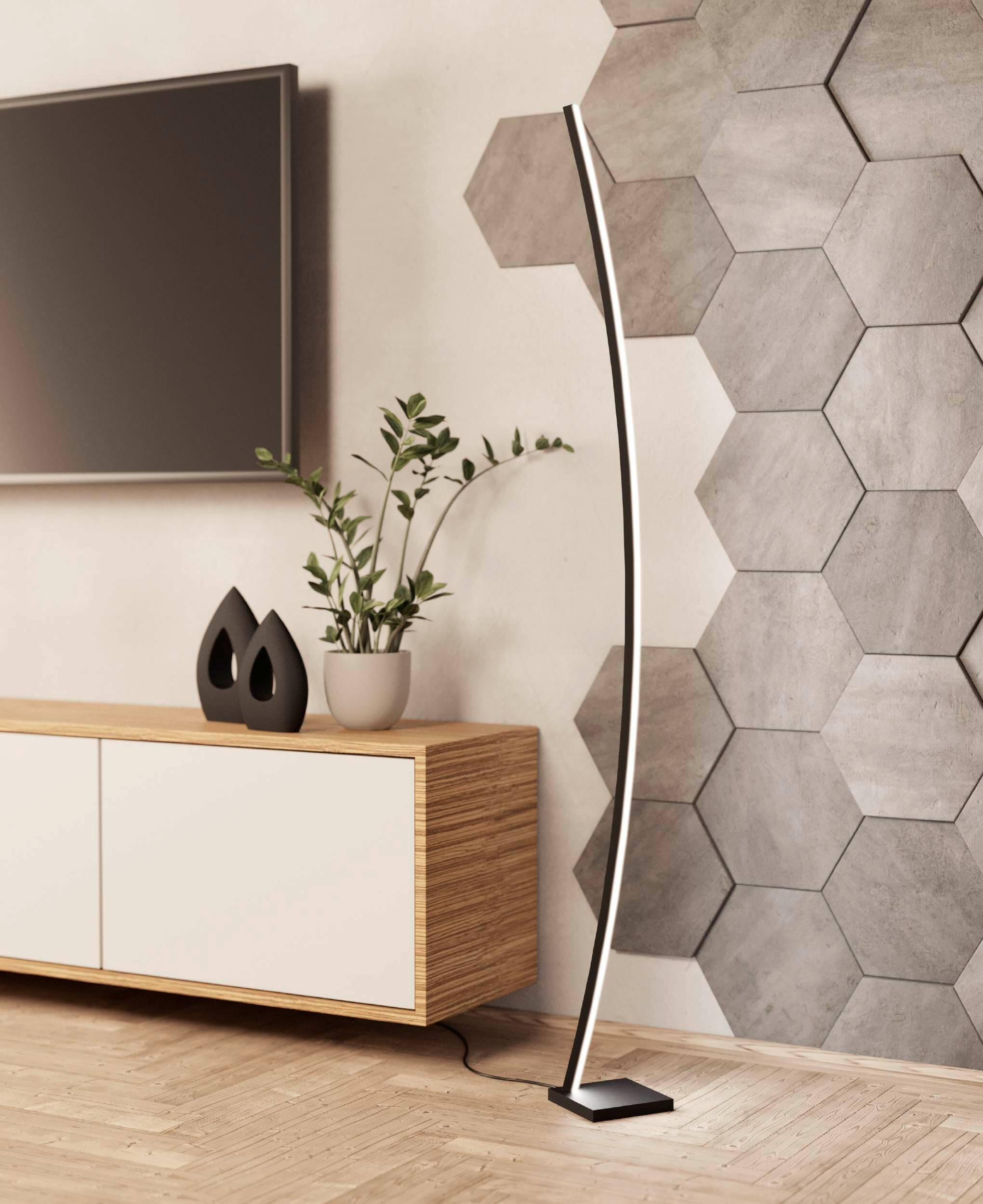 Lampada da terra arco Picacha nero H 162cm EGLO | Leroy Merlin