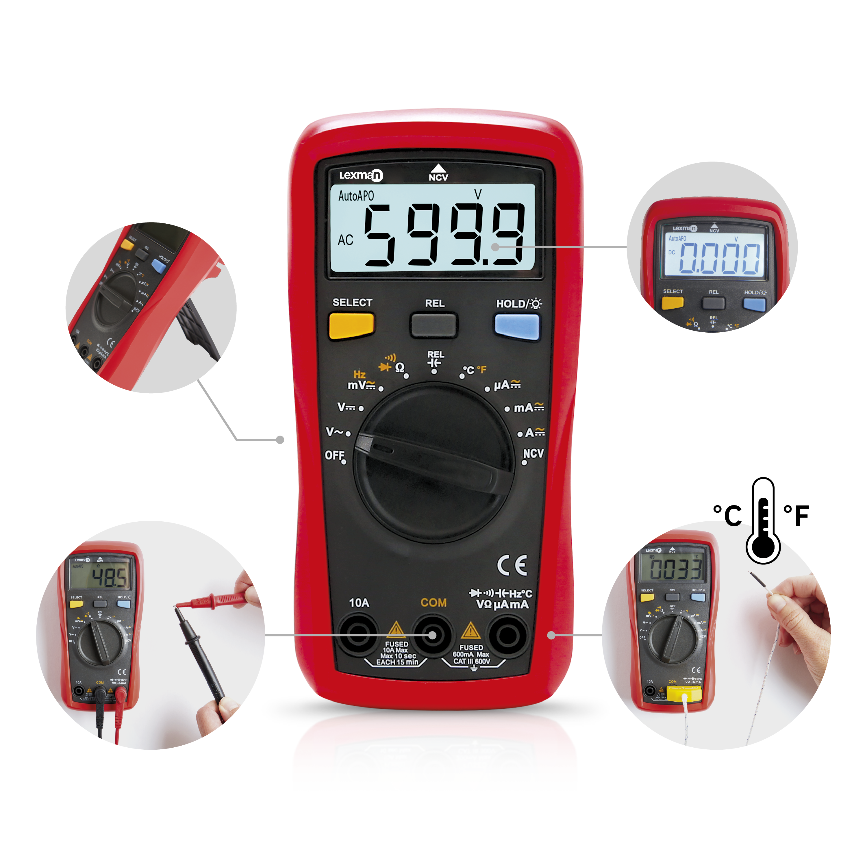 Multimètre numérique 600V, LEXMAN | Leroy Merlin