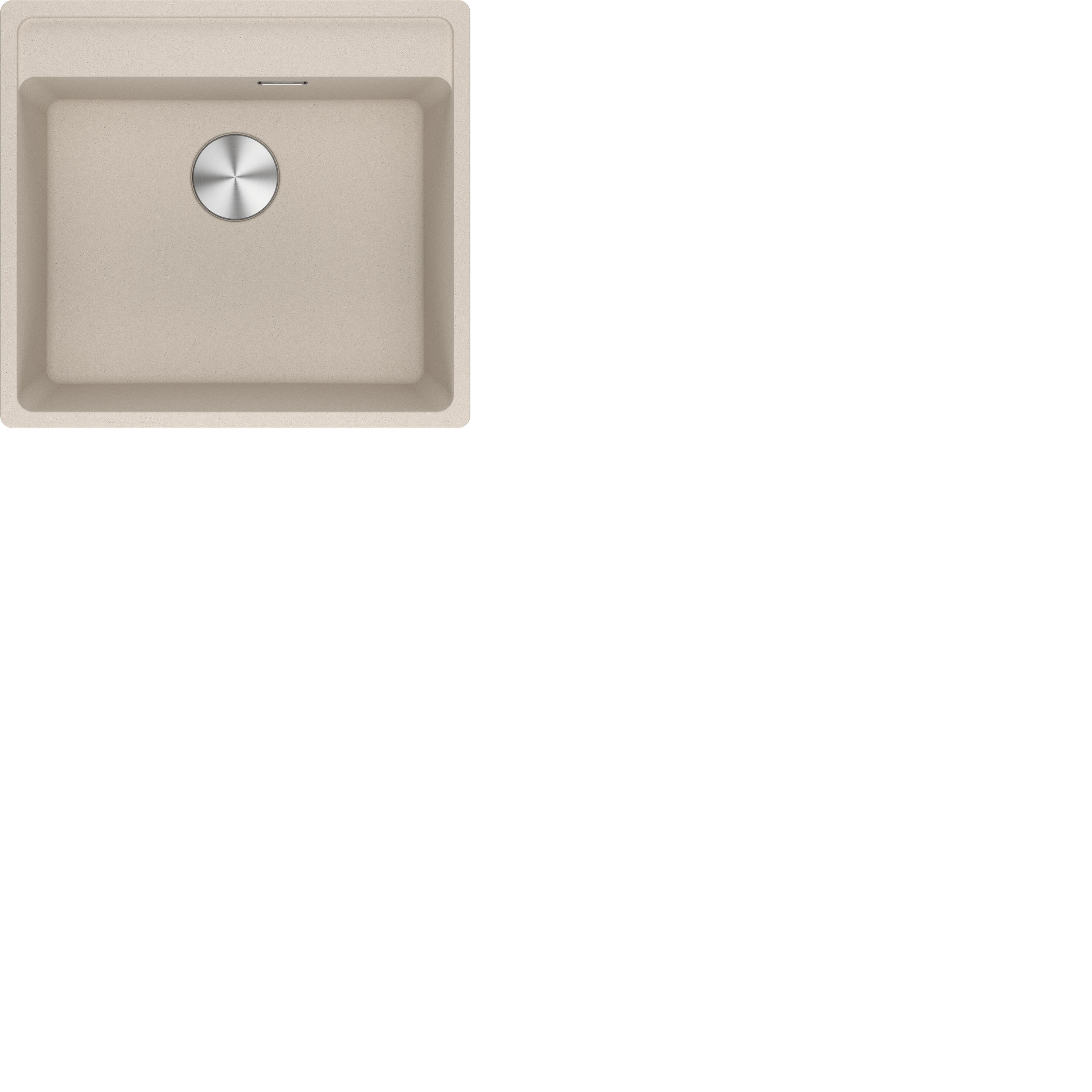 Lavello integrato 1 vasca in fragranite beige FRANKE Maris Sahara L 51 ...