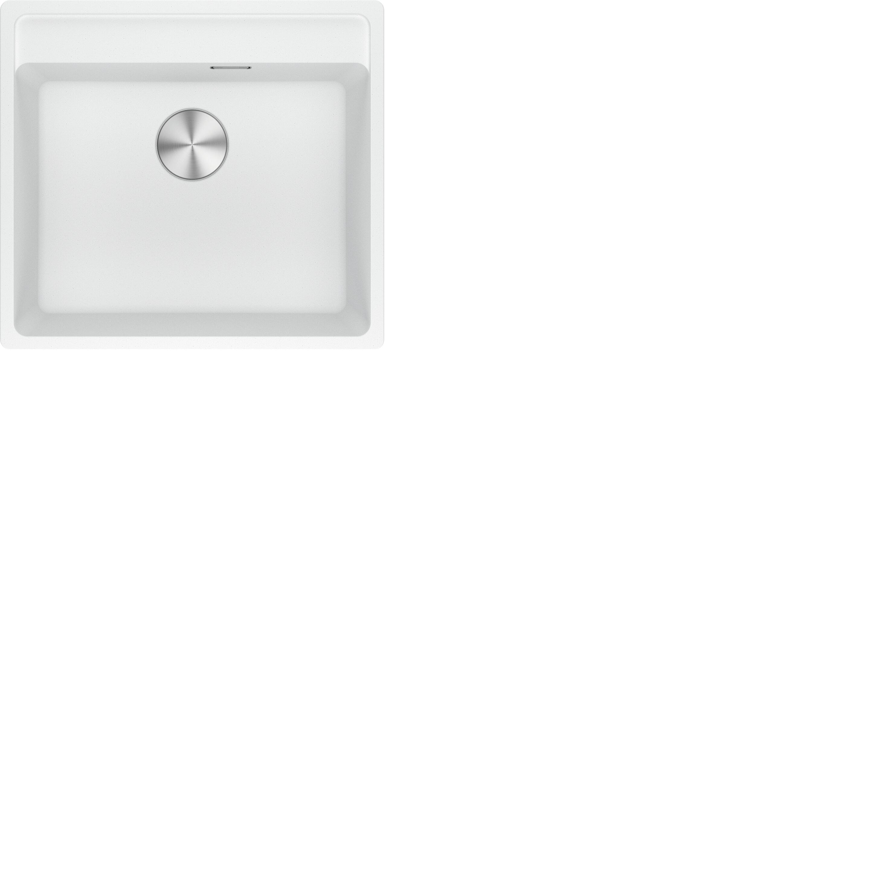 Lavello integrato 1 vasca FRANKE Maris fragranite Ø 51 cm bianco ...