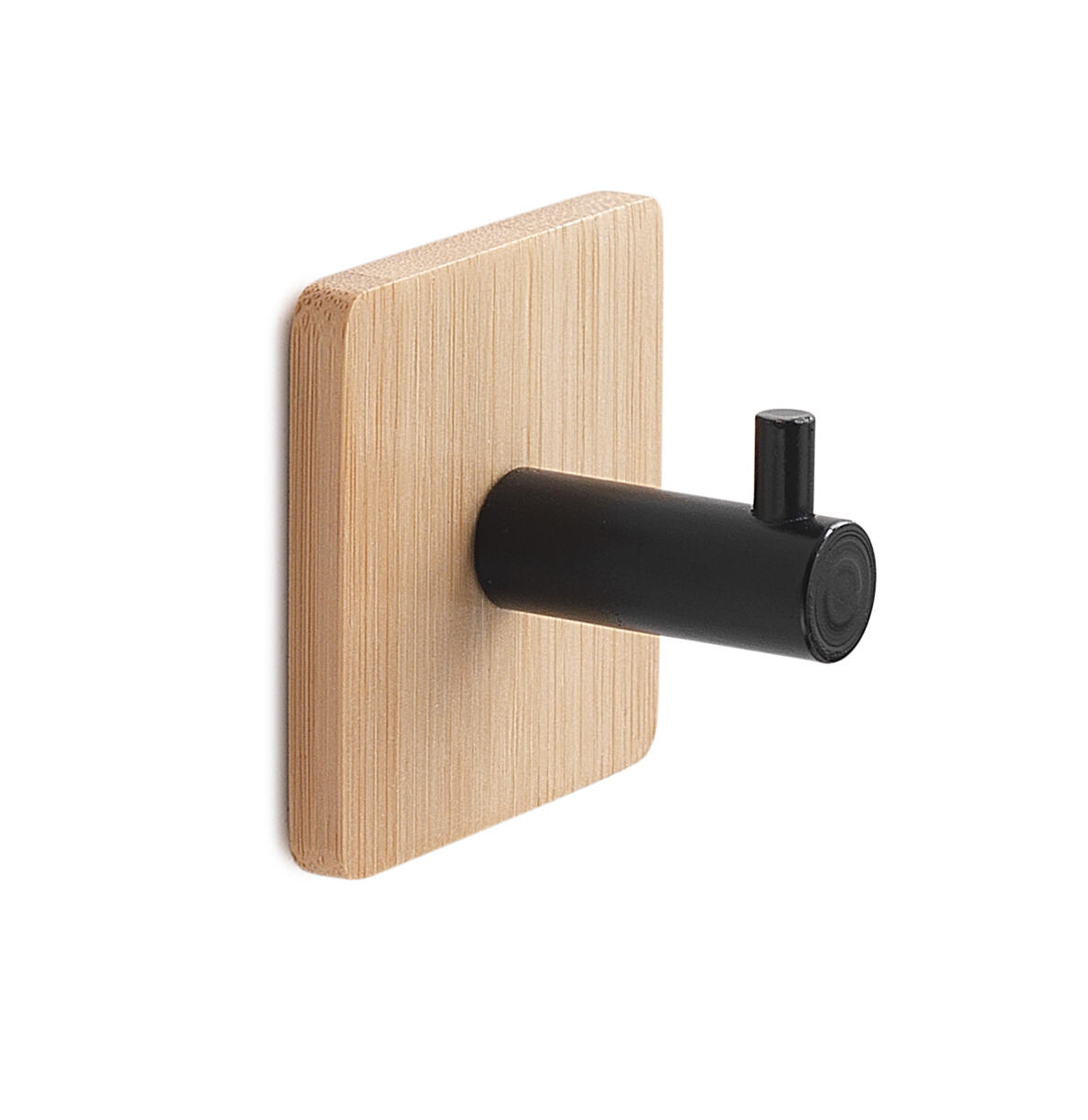 Percha/perchero metal negro con 1 gancho | Leroy Merlin