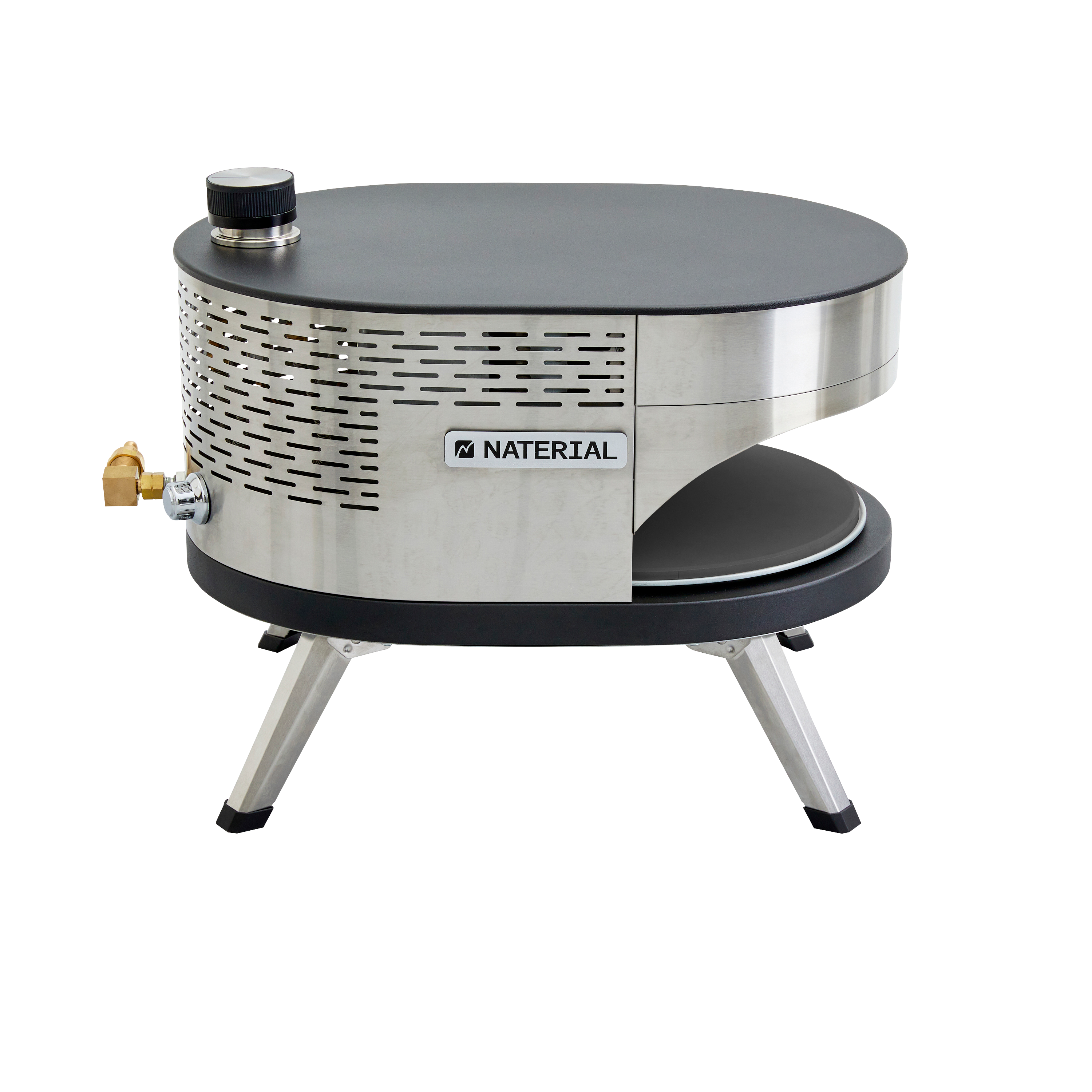 Horno p/pizza de gas NATERIAL Iniza de 1 quemador y 3.5 kW de potencia ...