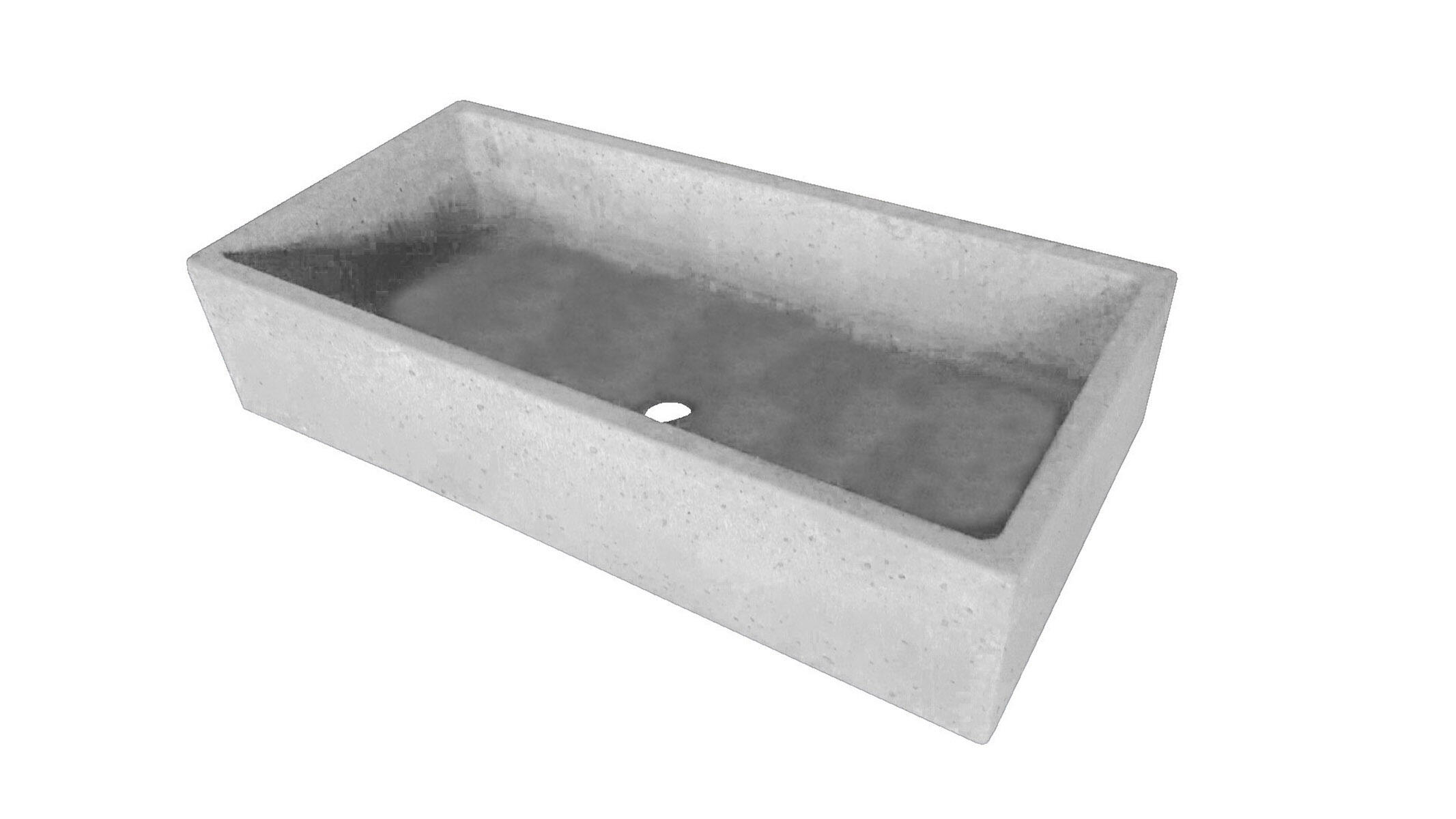 Lavabo da giardino in cemento H 18 cm, 78 x 38 cm | Leroy Merlin
