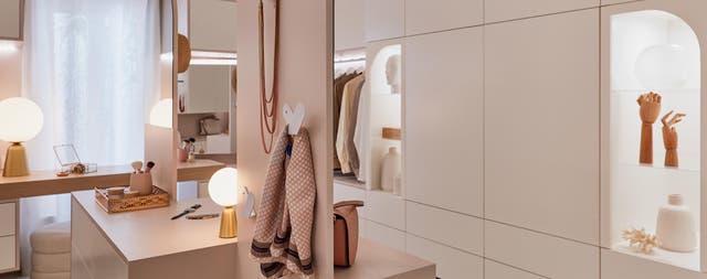 Un grand dressing pour deux, aussi chic que fonctionnel | Leroy Merlin