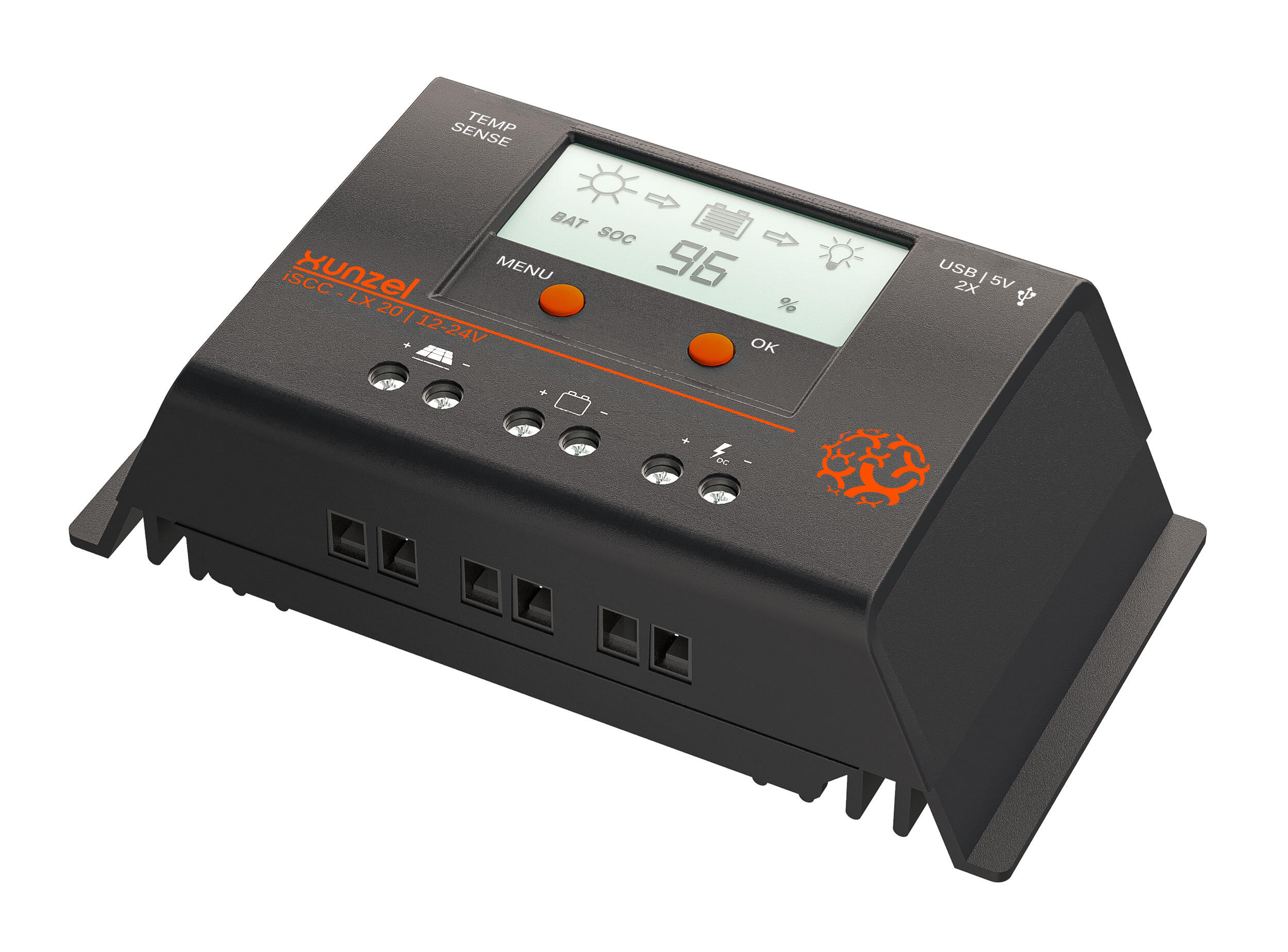 Controlador carga y descarga Solar Compacto iSCC-X-XUNZEL-20A-12/24V ...
