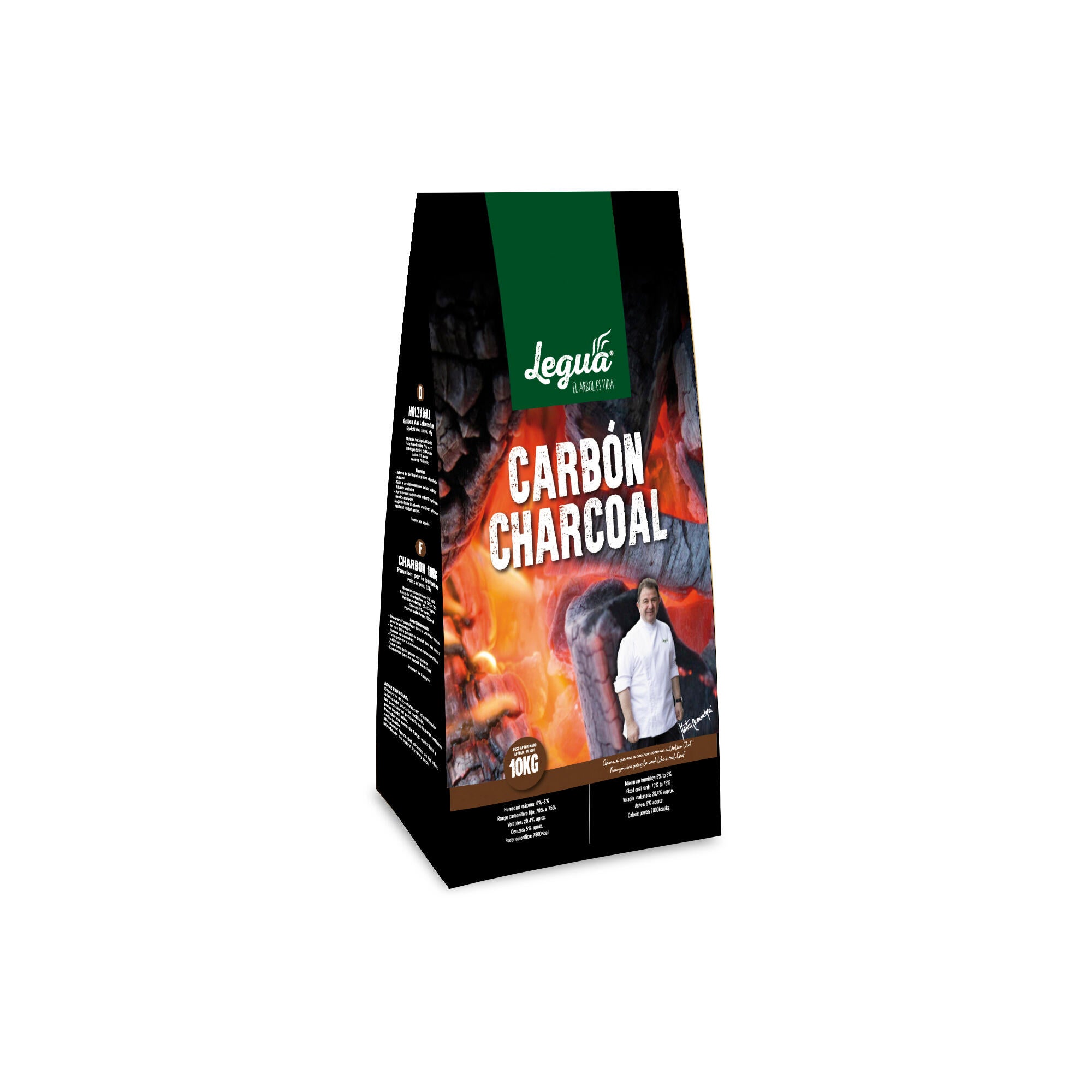 Carbón vegetal 10 kg weber - Elmandela