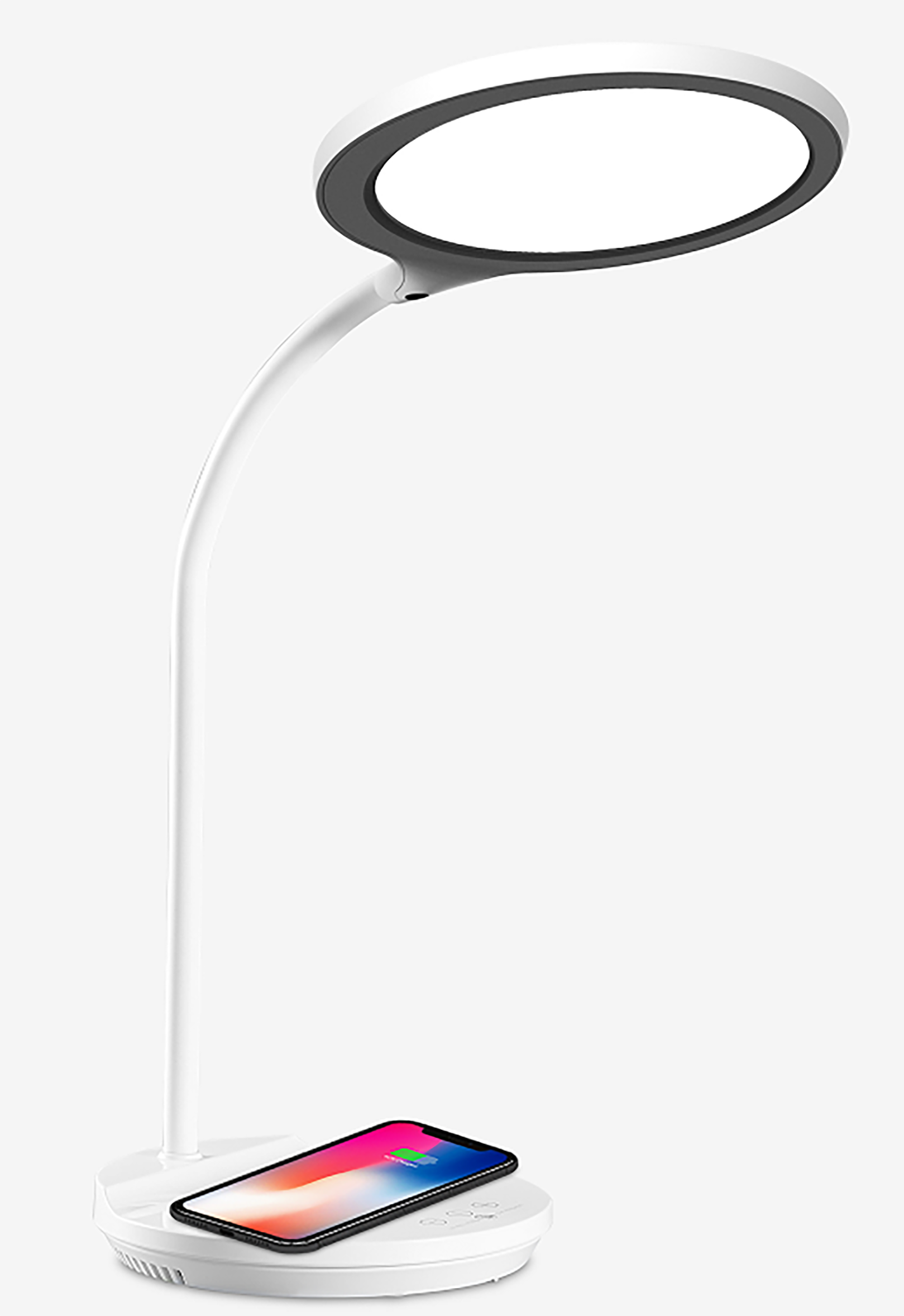 Flexo led Holmes CCT USB táctil blanco | Leroy Merlin